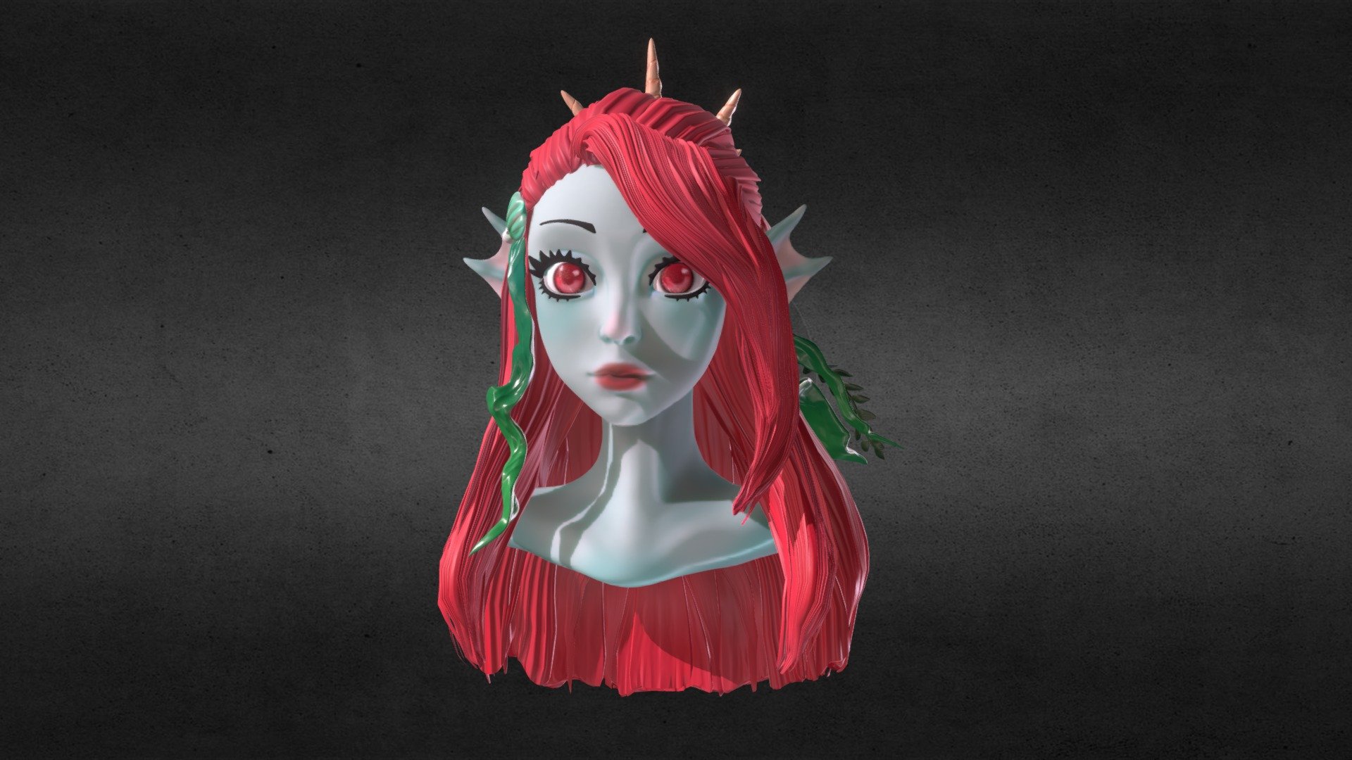 Mermaid Head 3D Sculpt - 3D model by Marai (@t.m.bui) [a53cfe0] - Sketchfab