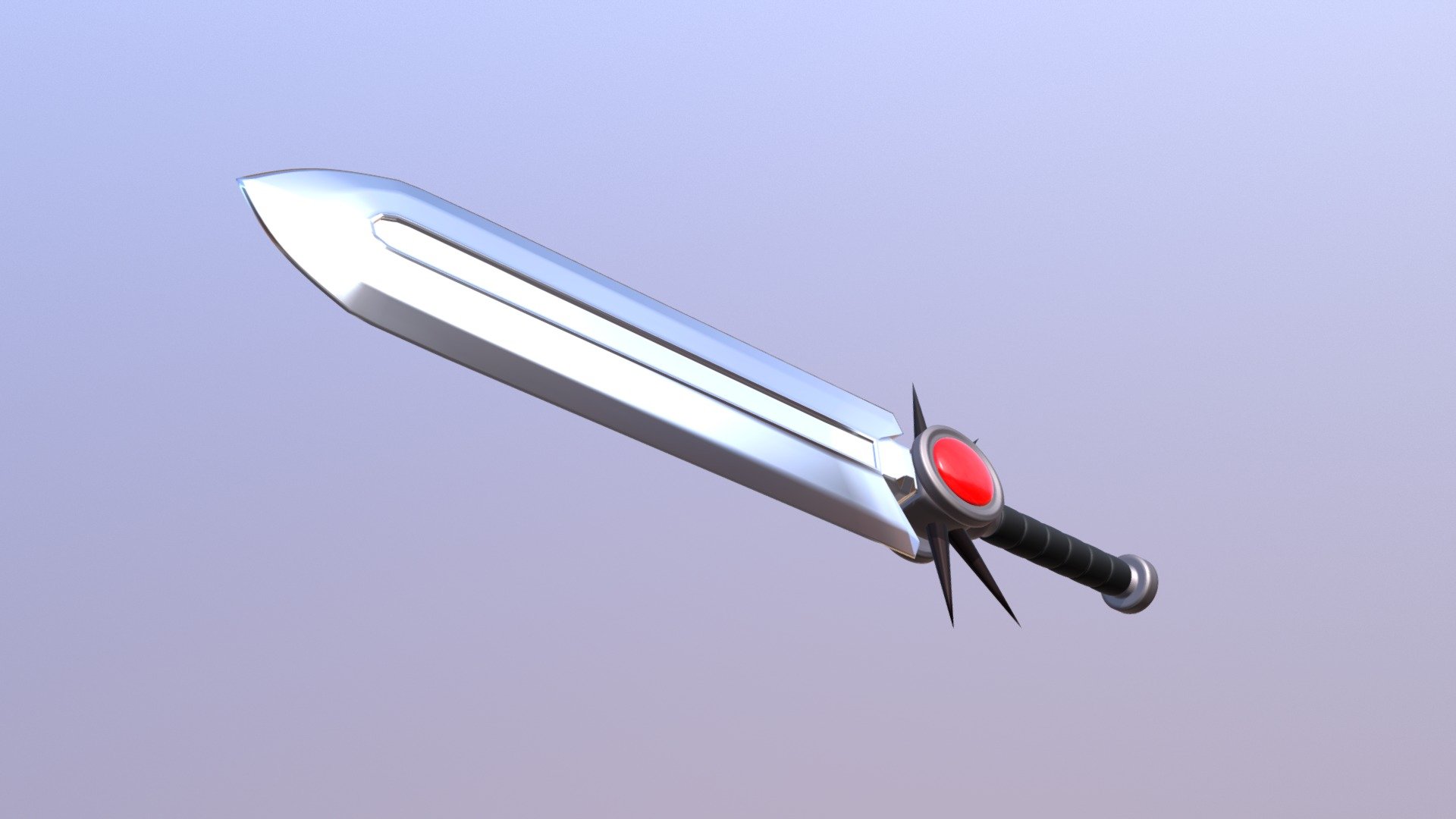 RED SWORD V2 OPTIMIZED - 3D model by AbstractArtist [a53f85b] - Sketchfab