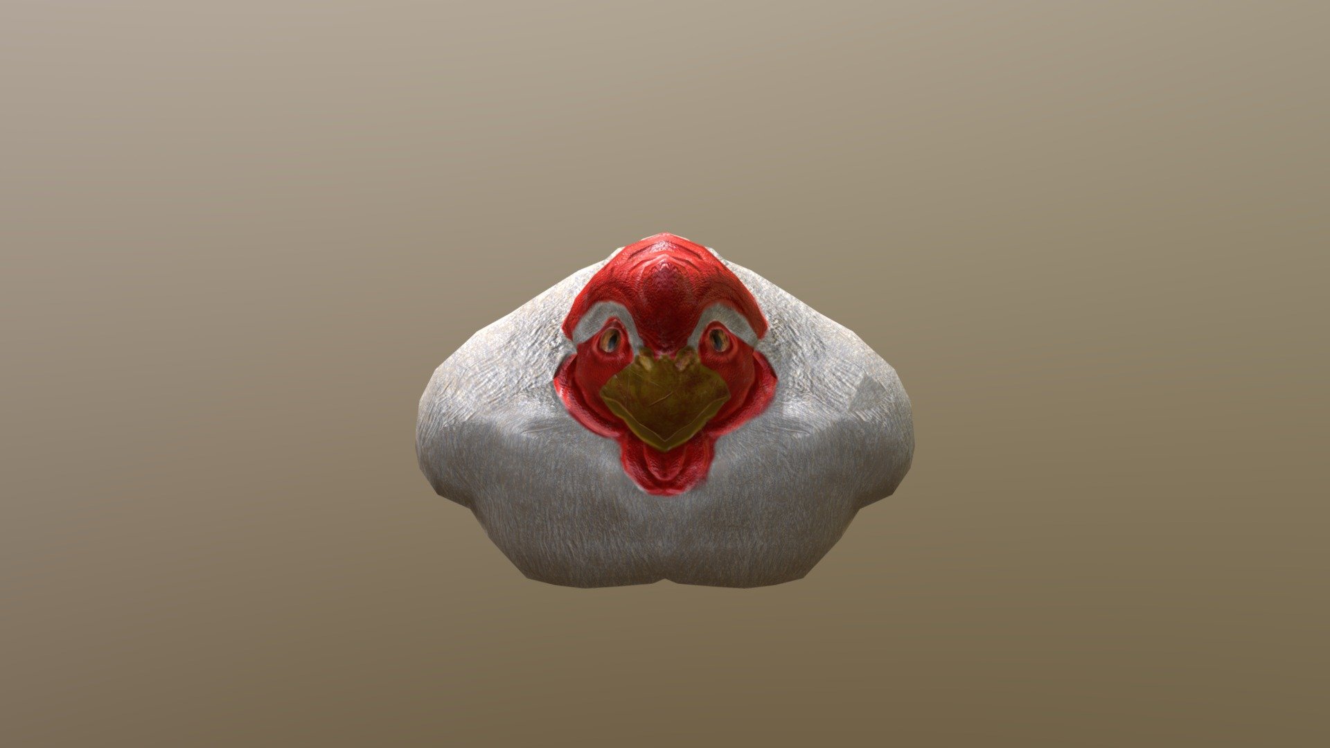 Buff Chicken Bust - 3D model by rikuredo [a54043c] - Sketchfab
