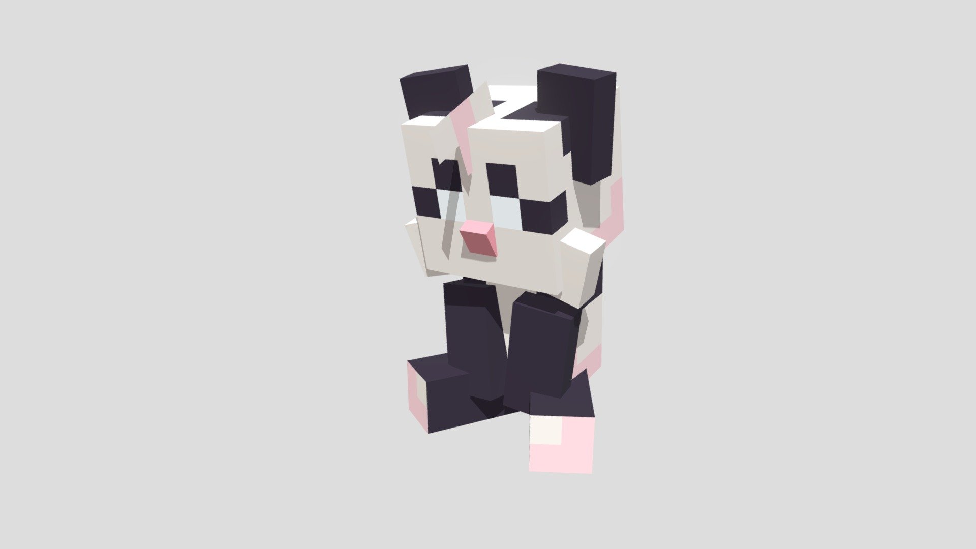 Little Panda - 3D model by Iani_pix (@Blocky_Iani) [a540c64] - Sketchfab