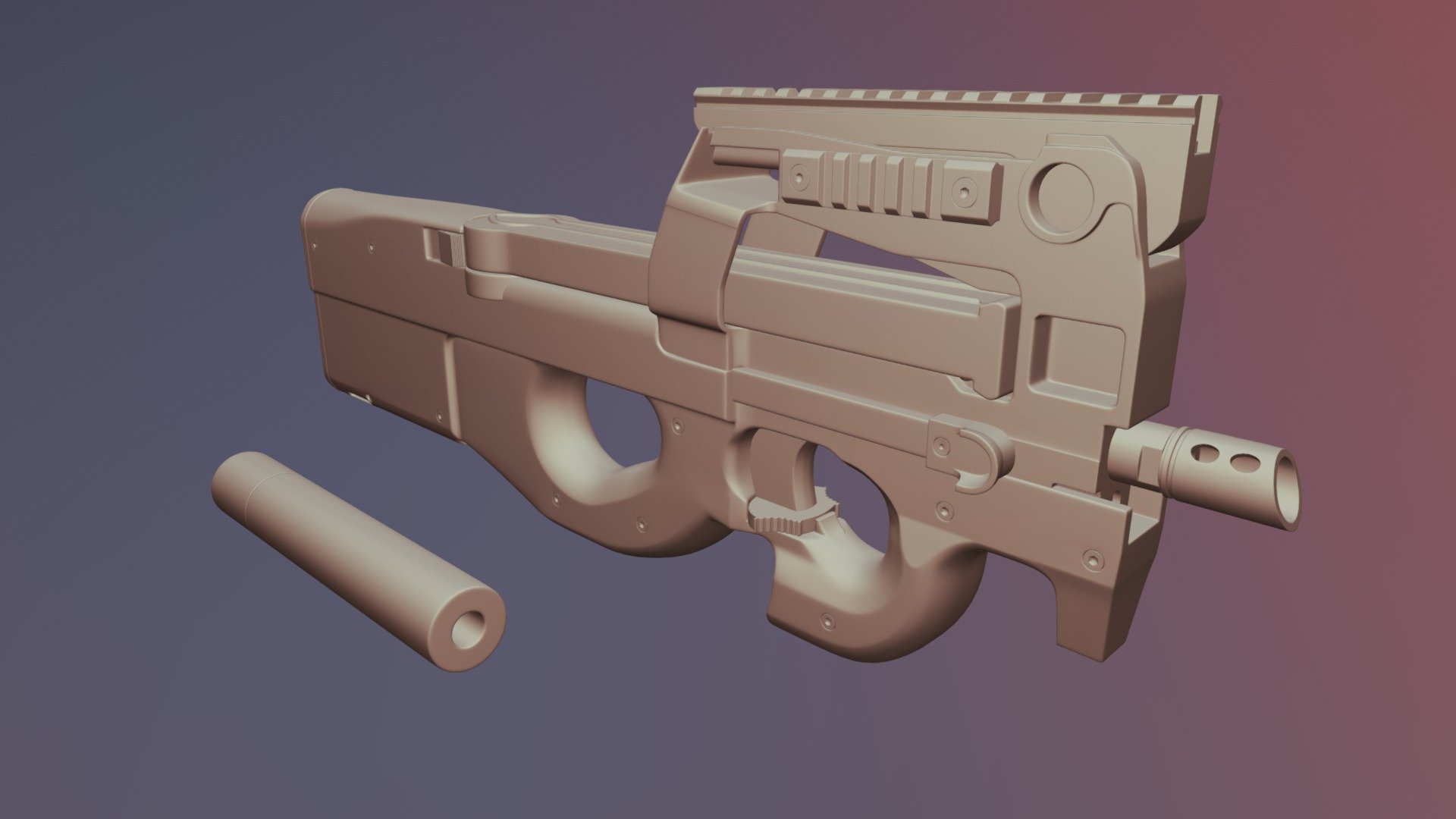 P90 - 3D model by tylerhelmace [a541d91] - Sketchfab