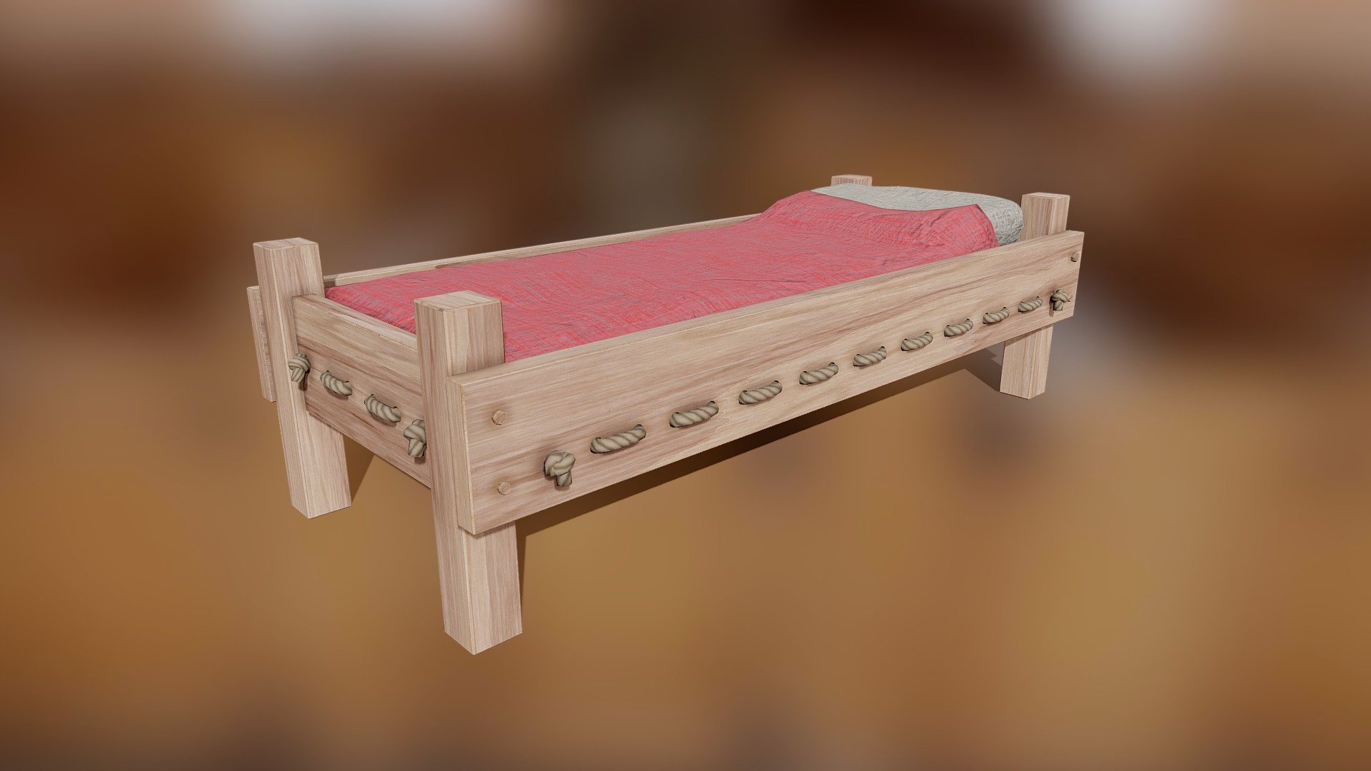 Dormitory bed - 3D model by visualdimension [a54222e] - Sketchfab