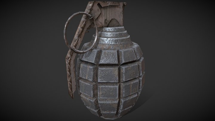 Low-poly-grenade 3D models - Sketchfab