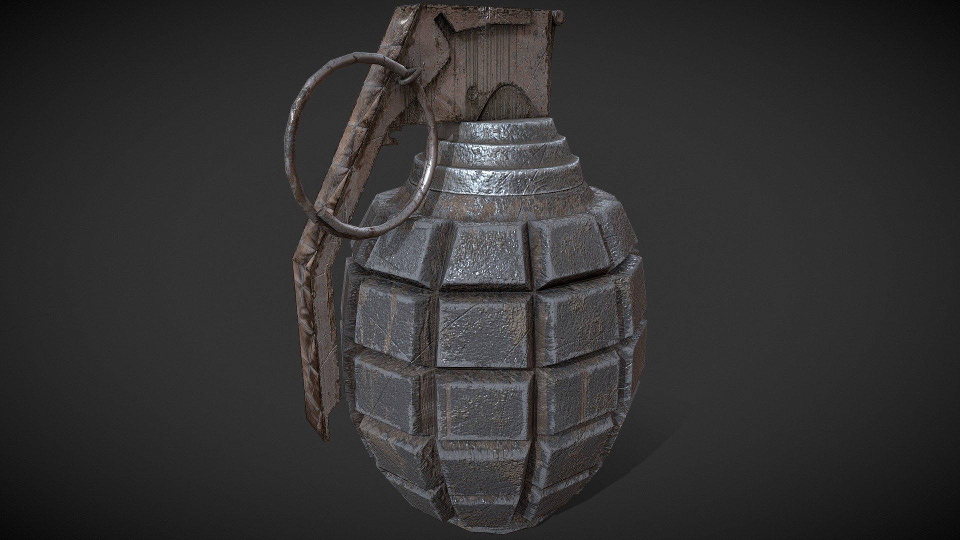 Grenade Rusty_LOW POLY - Download Free 3D model by Adriancgmask ...