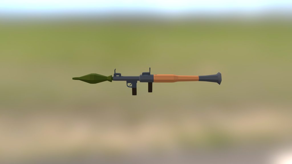 Bazooka lowpoly - 3D model by wildshino [a544650] - Sketchfab
