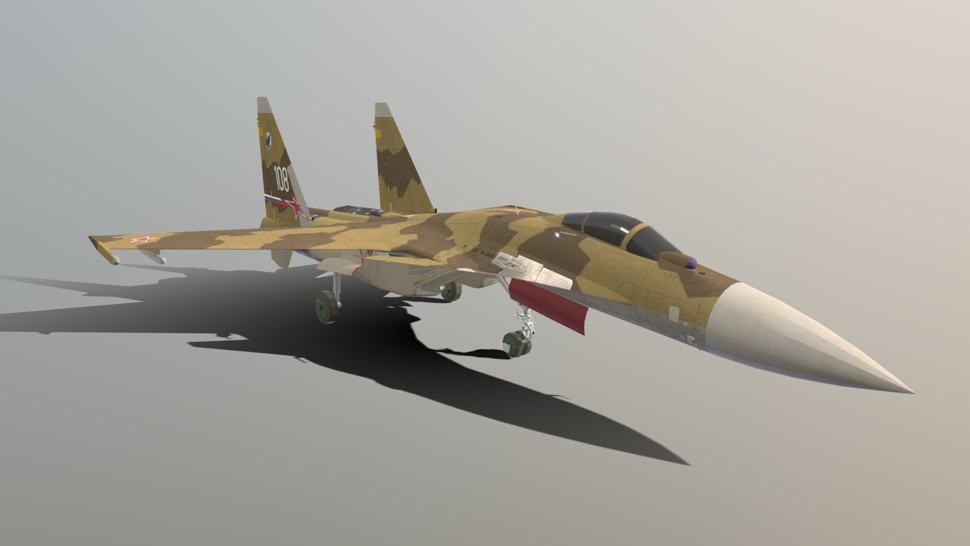 Sukhoi Su-37 Terminator - Download Free 3D model by 42manako [a545dab ...