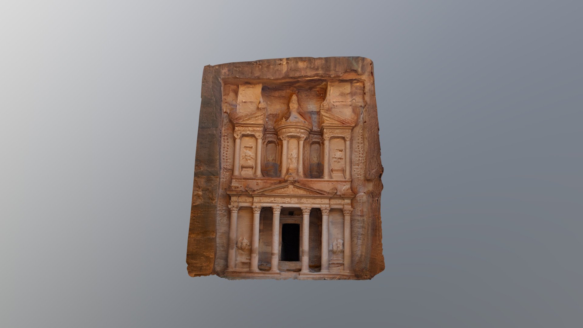 Petra - The Treasury - 3D model by Timeroot [a546ee0] - Sketchfab