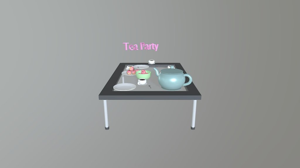 Tea Party! - 3D model by Esas [a548a69] - Sketchfab