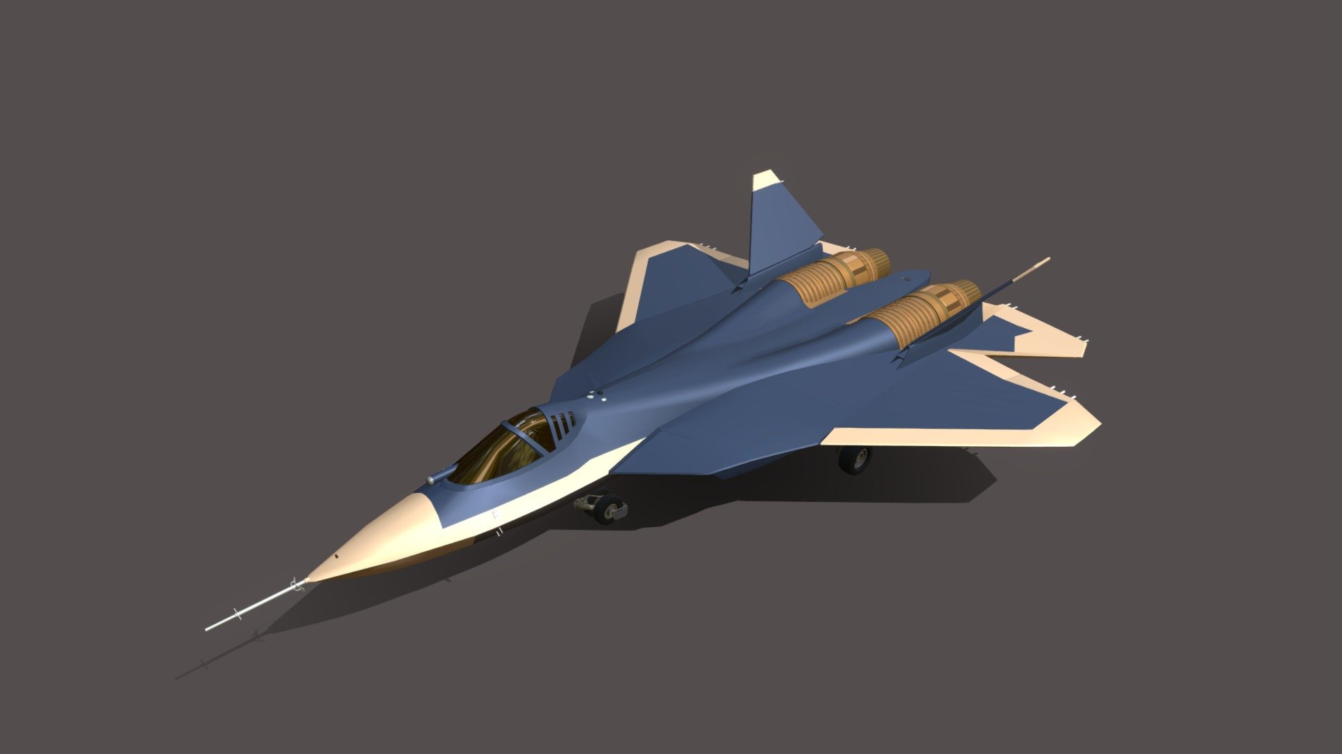 Su_57_draft - 3D model by annabizhyk [a5492c7] - Sketchfab