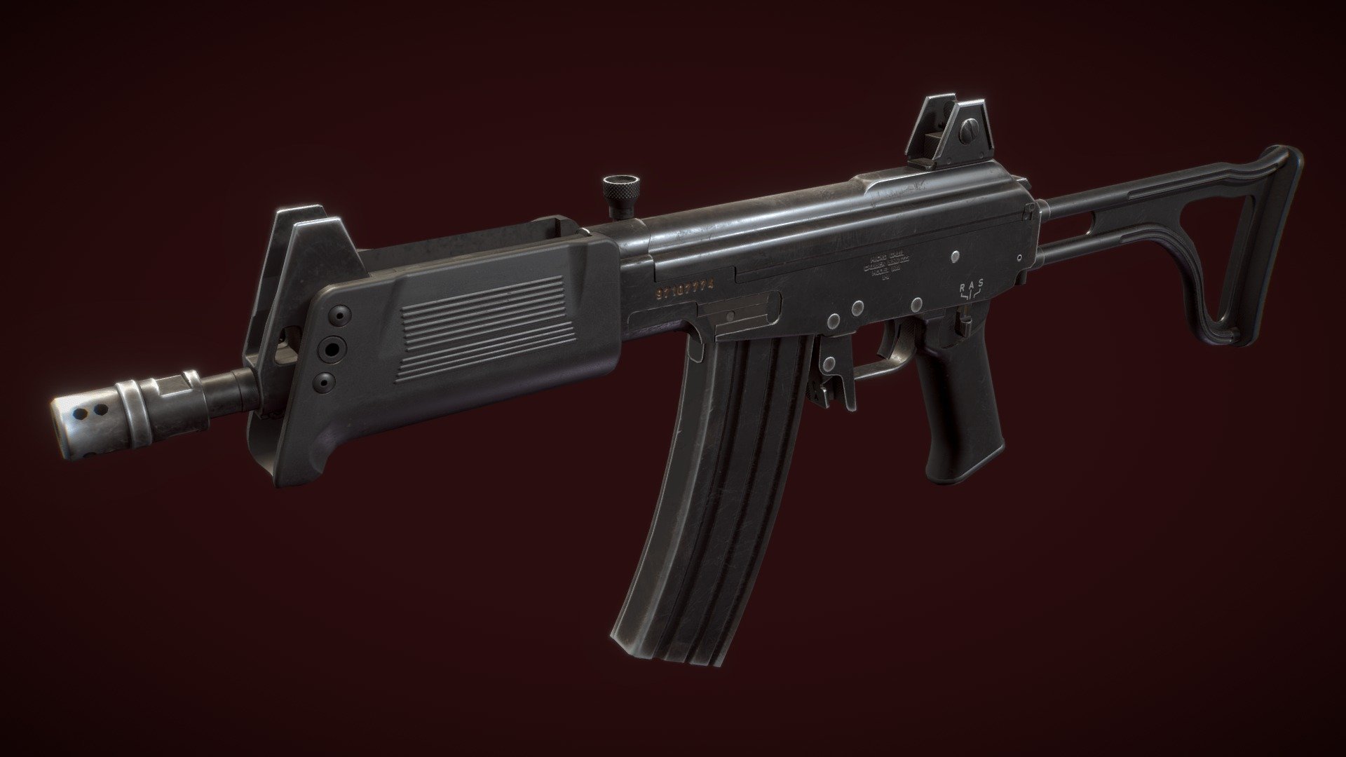 IWI Galil MAR - 3D model by pioppka2 [a5498fd] - Sketchfab