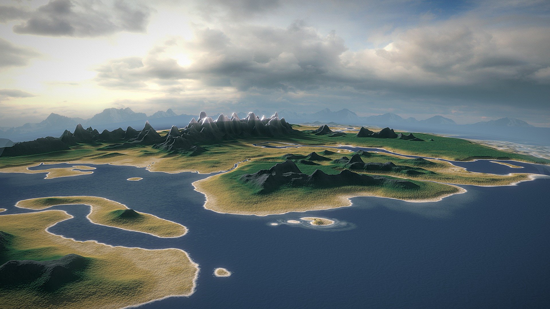 procedural modelling terrain baked - 3D model by Rob Li (@LiBinZyu ...
