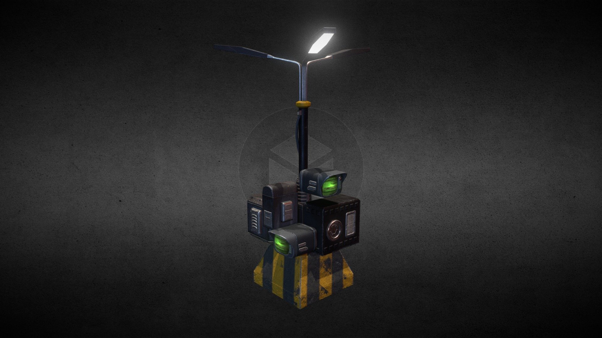 Blade Runner Street Lamp W/ Terminals - 3D model by SkyeShark (Utah ...