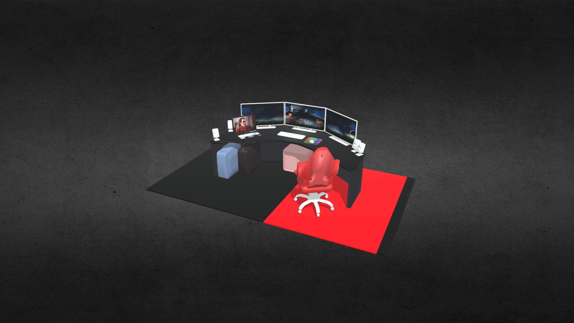 Gamers - 3D model by sebastianquijas [a554c03] - Sketchfab