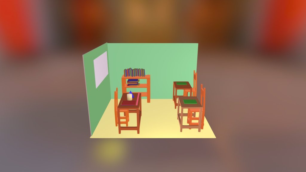 Ruang Kelas - 3D model by reeviharyanto [a5557bb] - Sketchfab