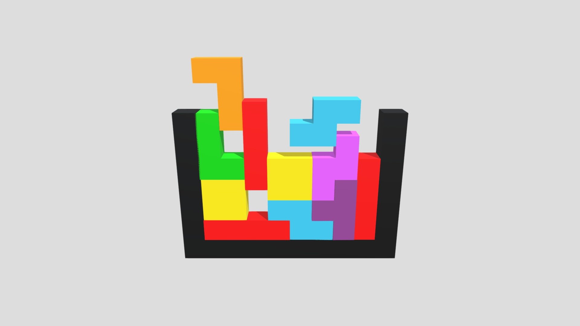 Tetris 3-D Model - 3D model by kgloor [a555eb3] - Sketchfab
