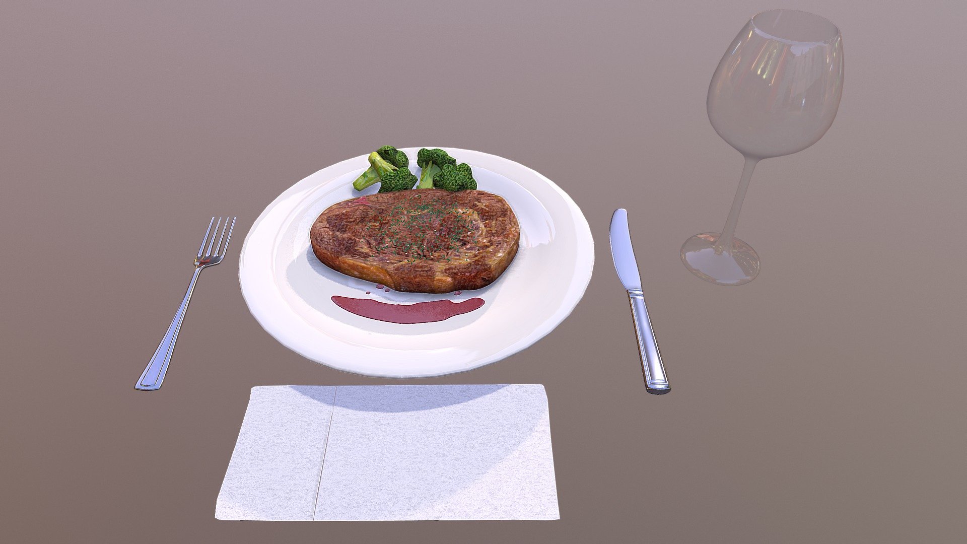Steak - 3D model by Moren (@cwc) [a5562be] - Sketchfab