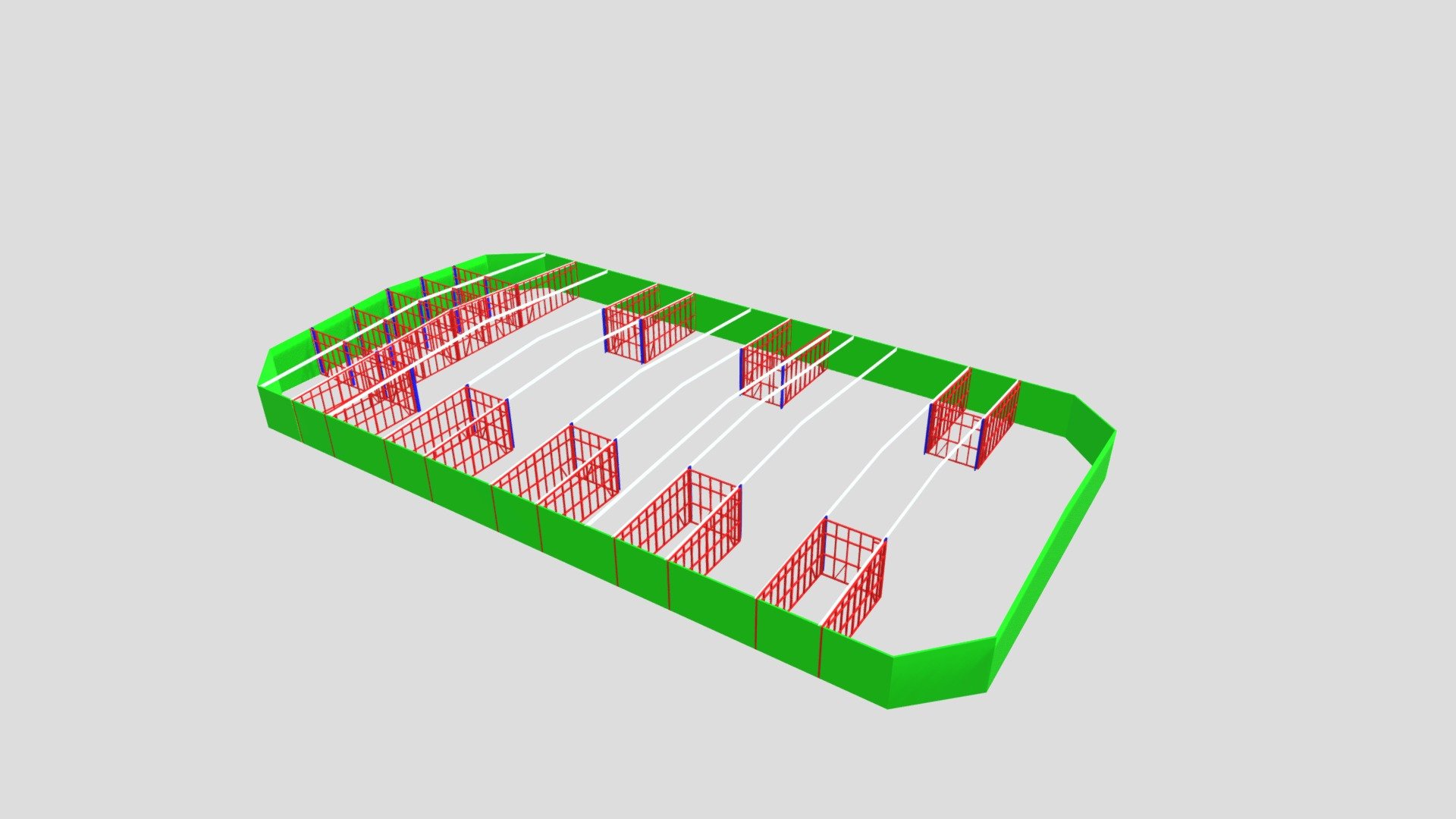Storco Kaikohe Firewalls - 3D model by Steel Frame Solutions Limited ...