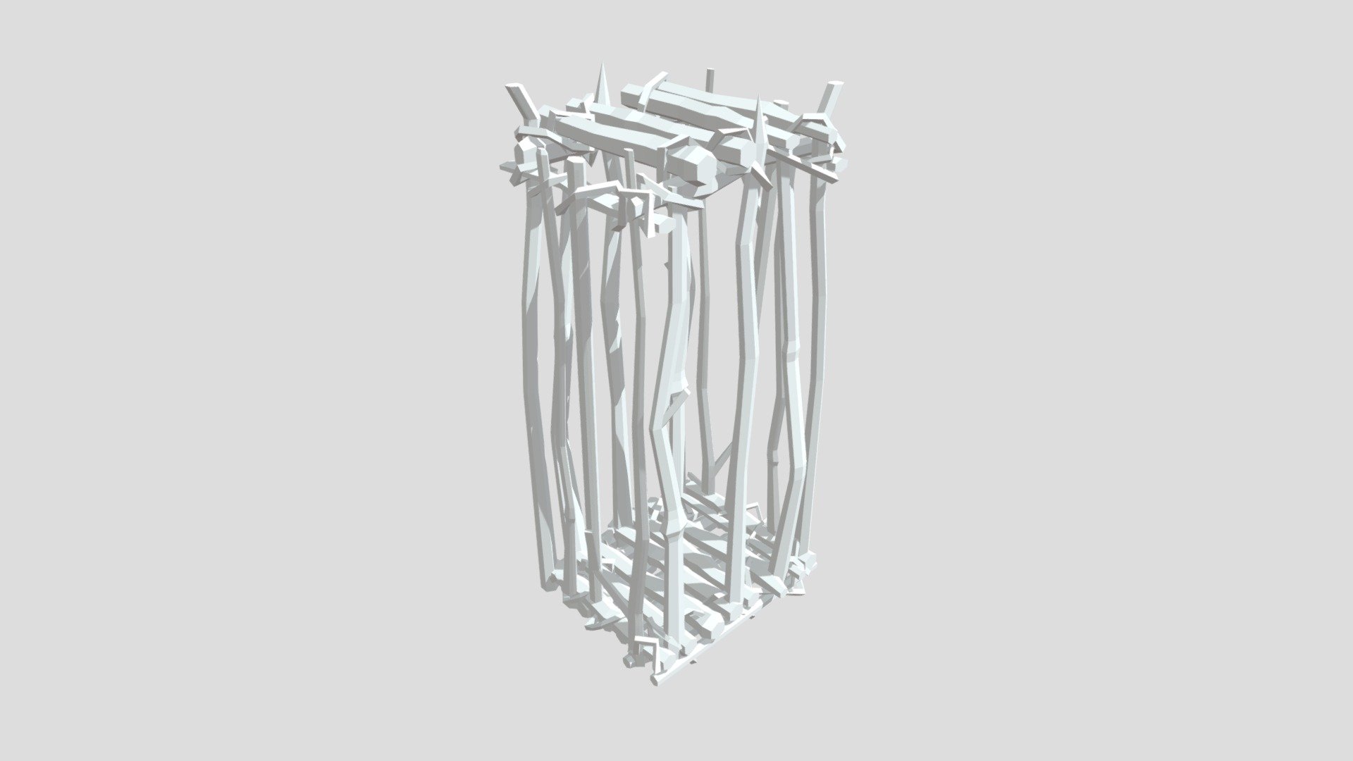 Wooden cage - 3D model by Maria12571 [a557e3f] - Sketchfab