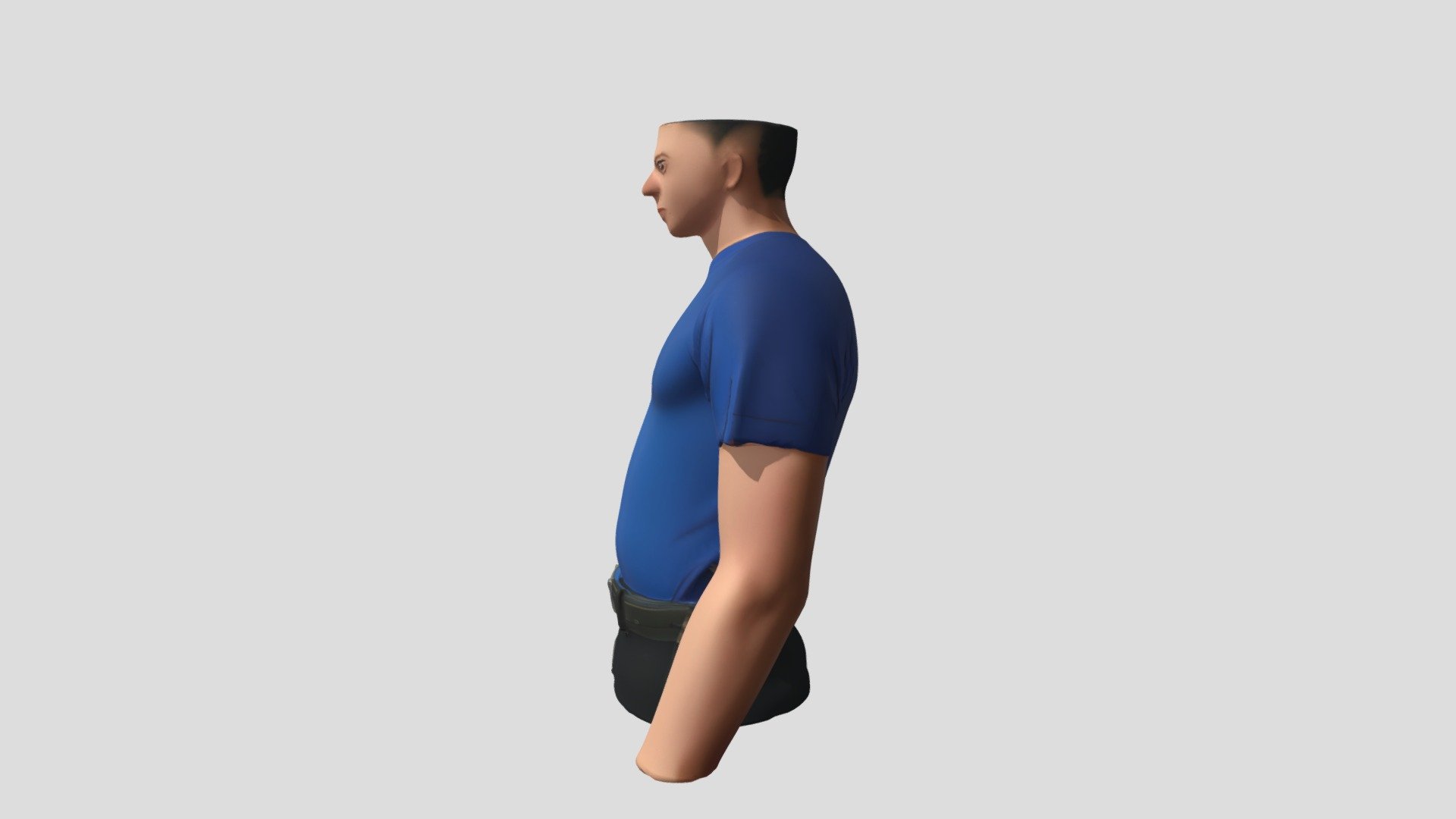 side profile of a person - 3D model by [•_•] (@soysamir77) [a558475 ...