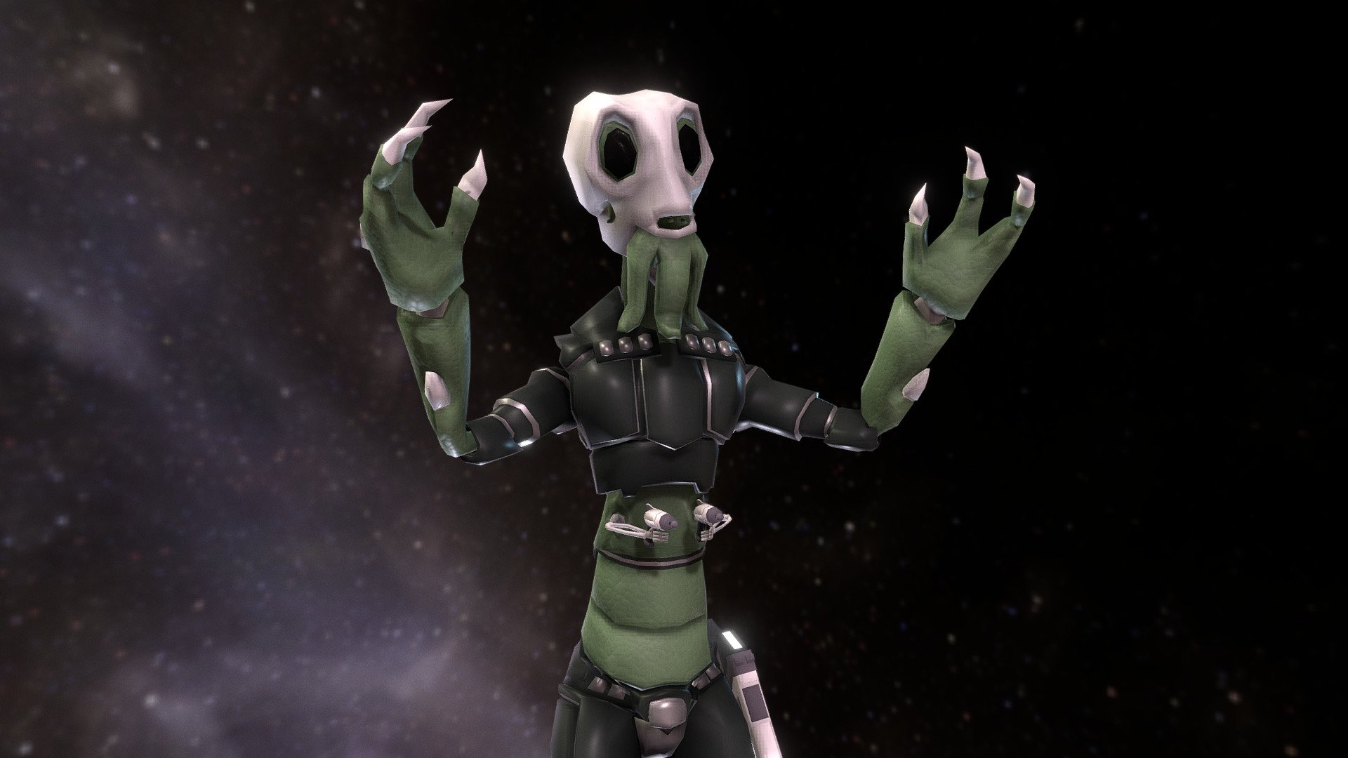 Combat Alien - 3D model by alexthebear [a559feb] - Sketchfab