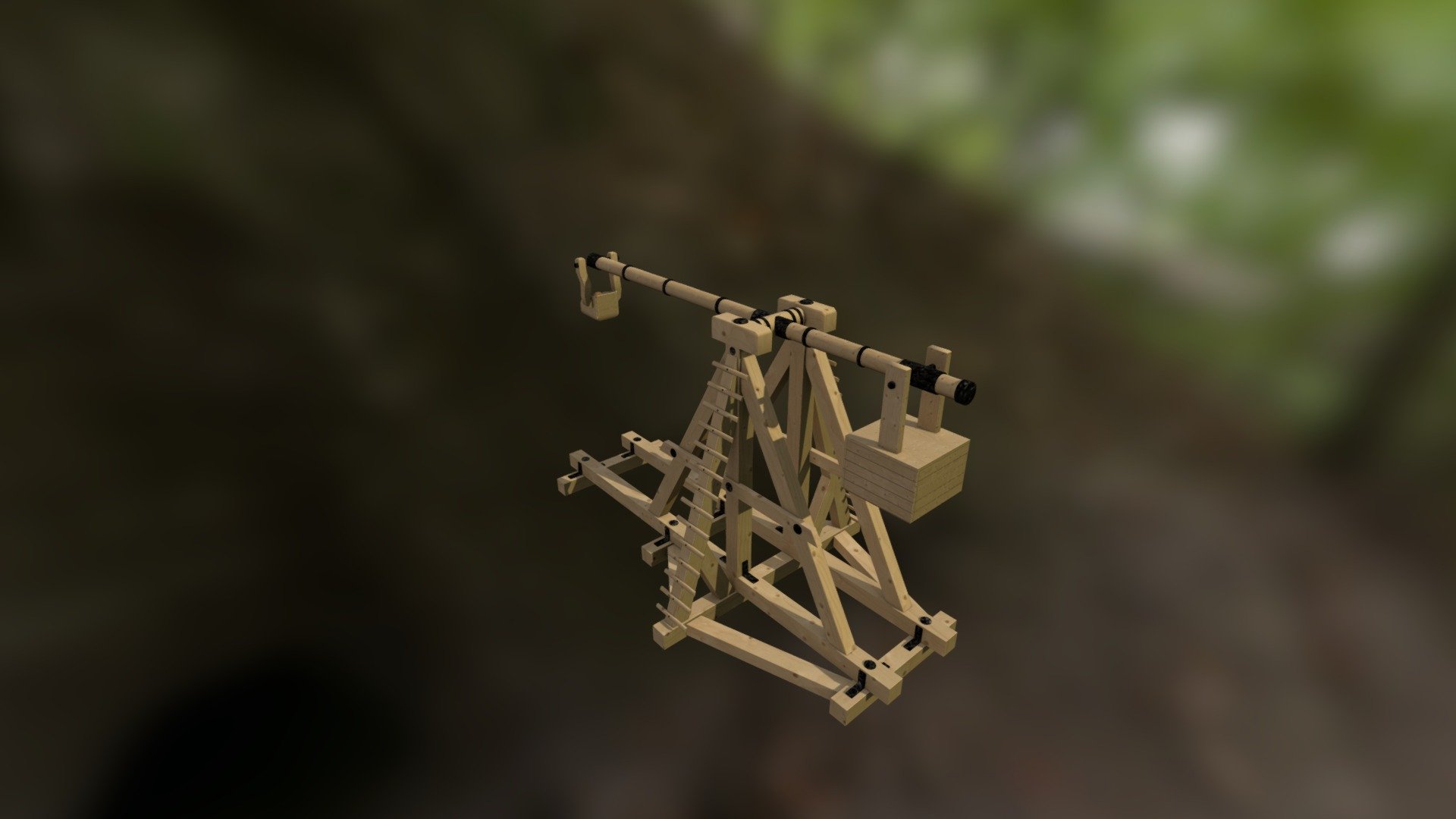 Trebuchet - 3D model by Nicolas Metz (@nicolasmetz) [a55b775] - Sketchfab