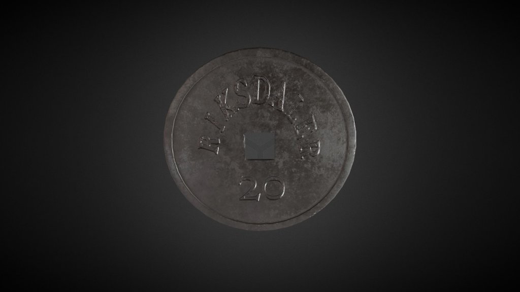 Old Coin - 3D model by Länsman (@Lansman) [a55db54] - Sketchfab