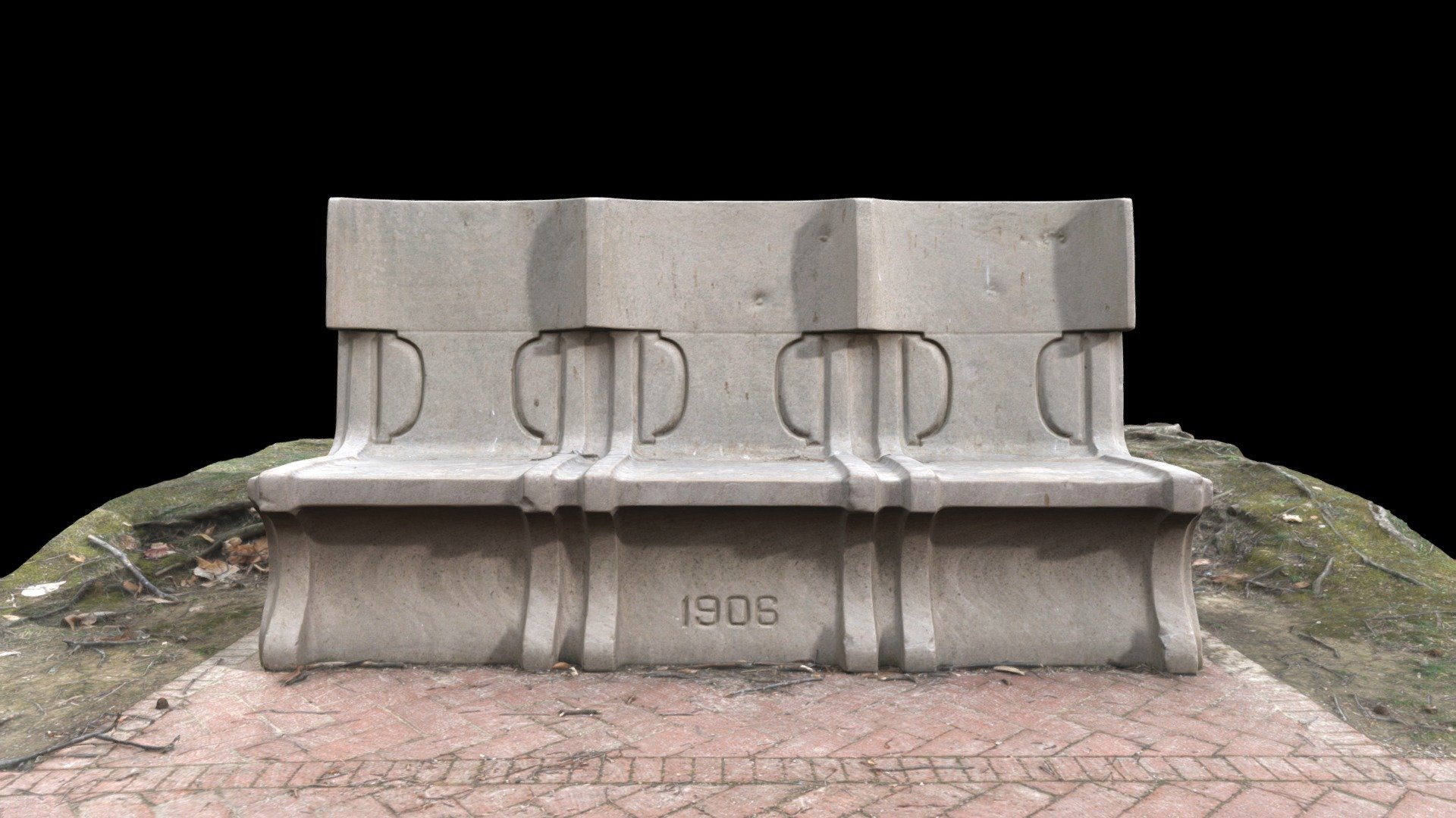 1906 Bench, Indiana University Bloomington - 3D model by IU3D [a5603ff ...