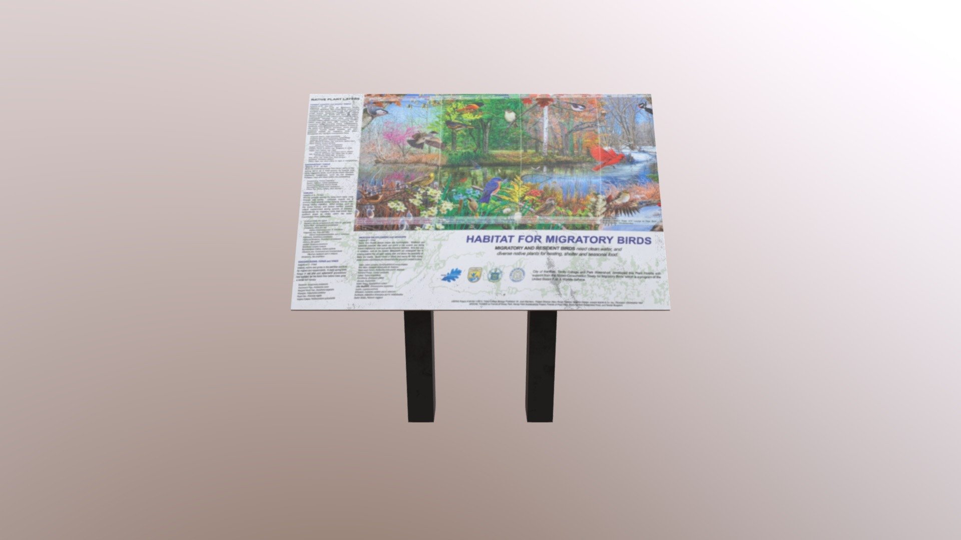 Bird Sign - 3D model by teamkeneypark [a565fff] - Sketchfab