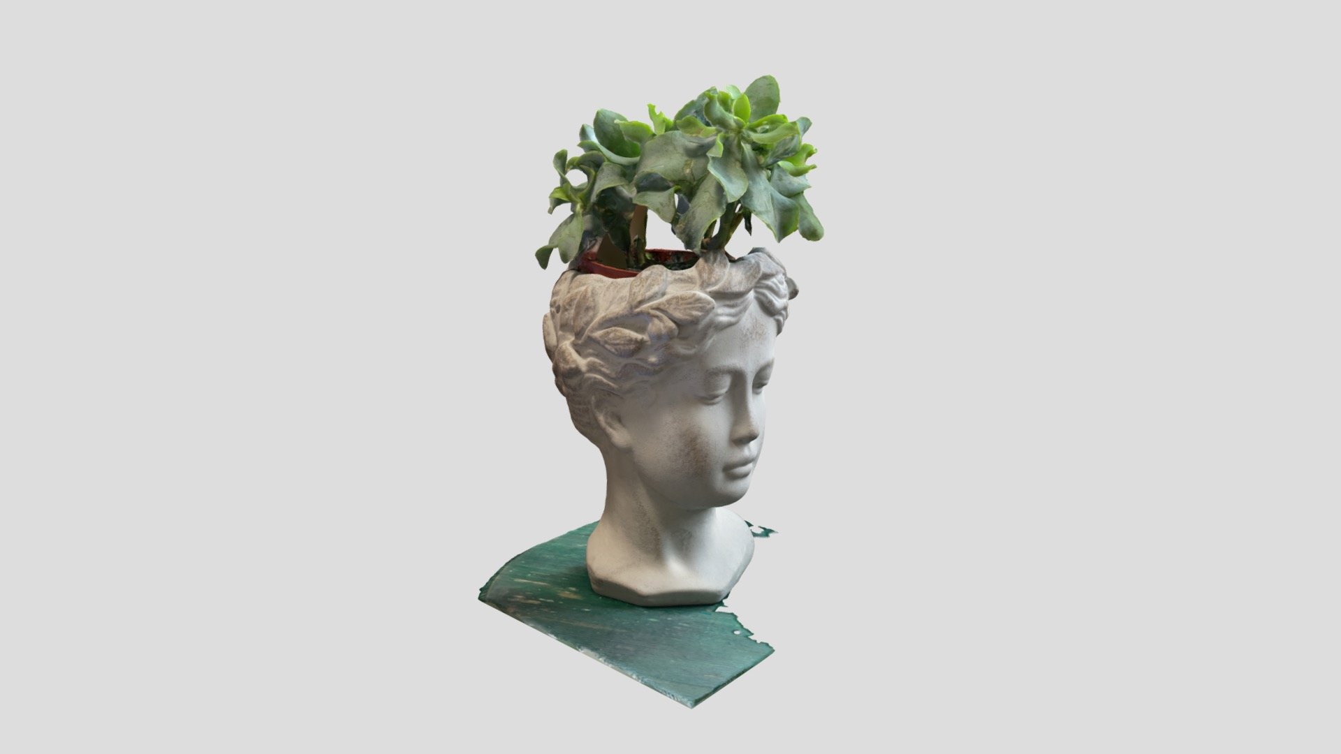 Plant Head Pot Sculpture - Download Free 3D model by 1ntergalactic ...