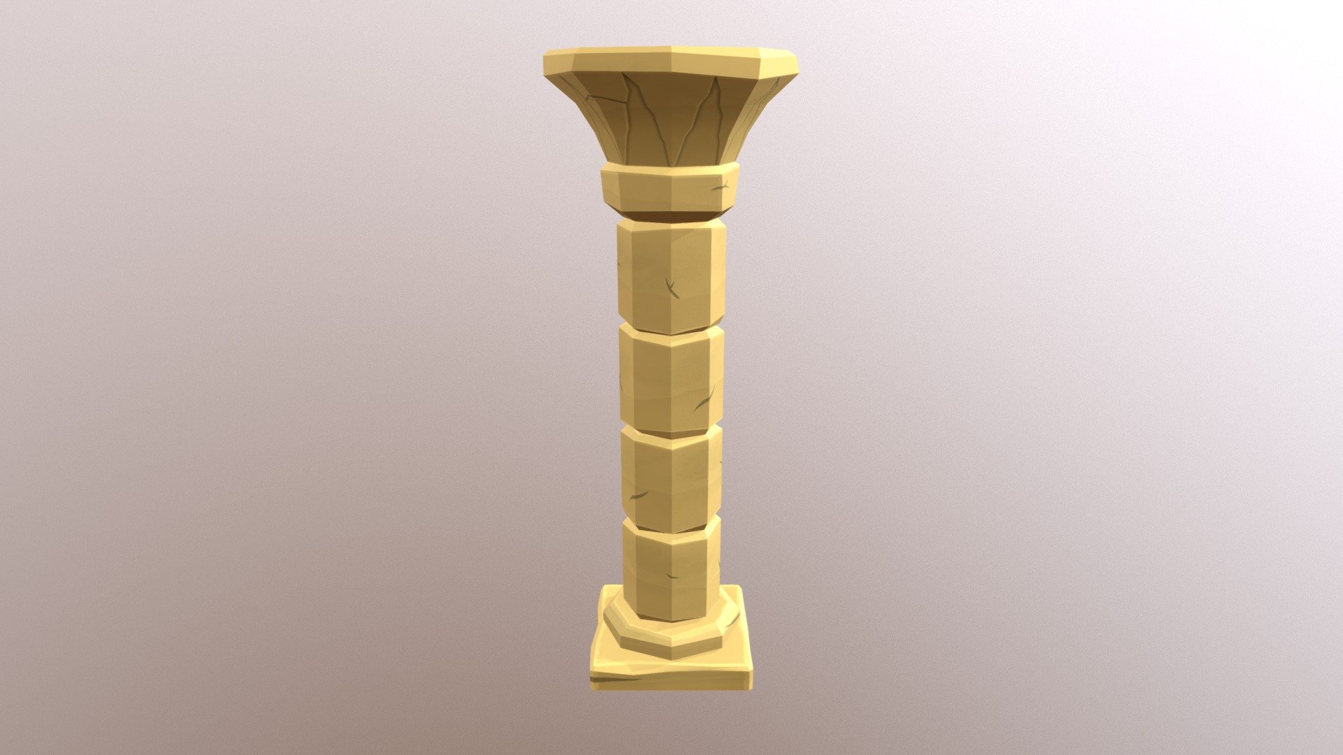 ICAN - Cartoon Pillar - 3D model by Steinman [a568d2c] - Sketchfab
