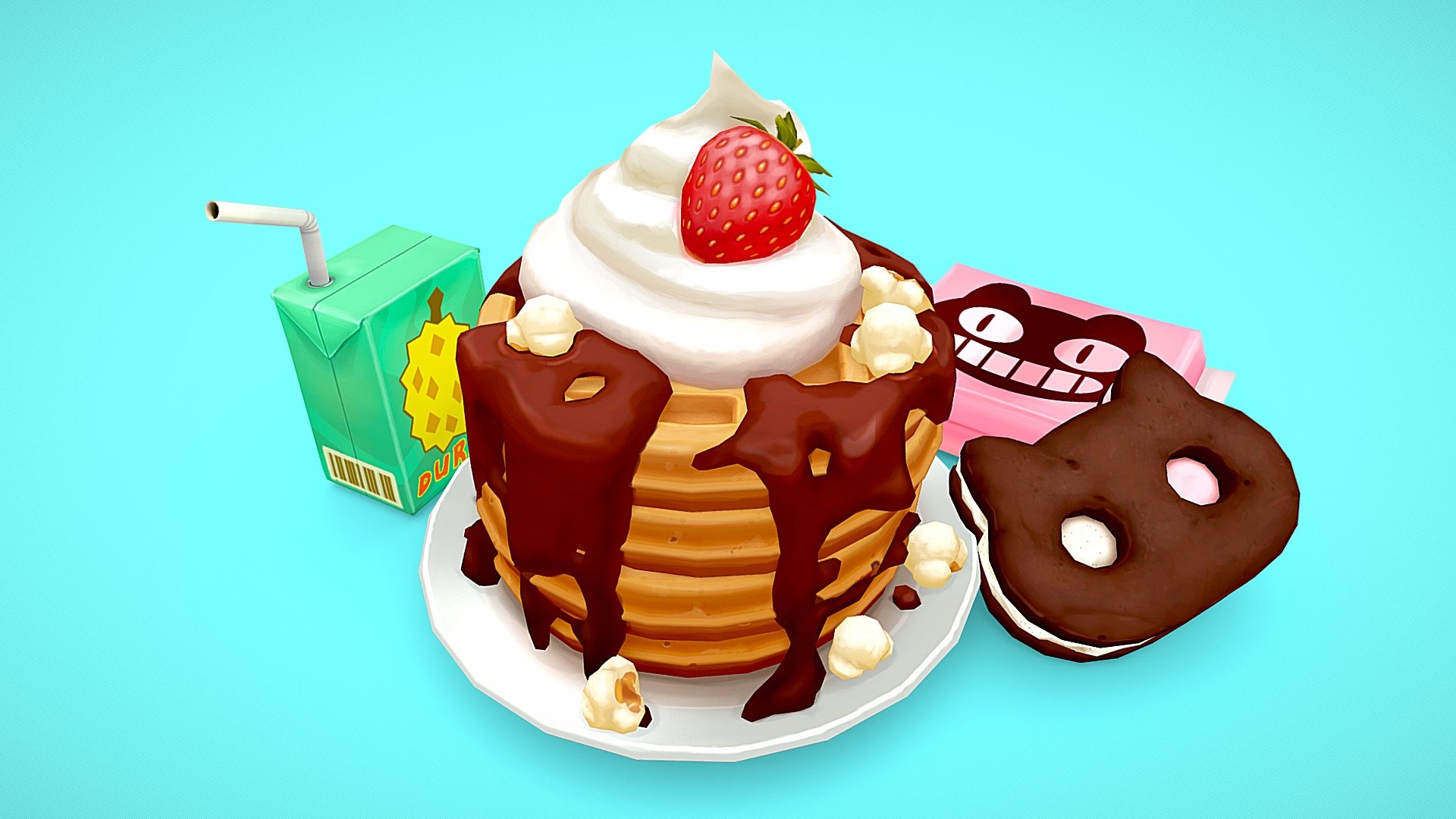 Chill-tober #7 - Steven Universe Breakfast - 3D model by eri-se ...