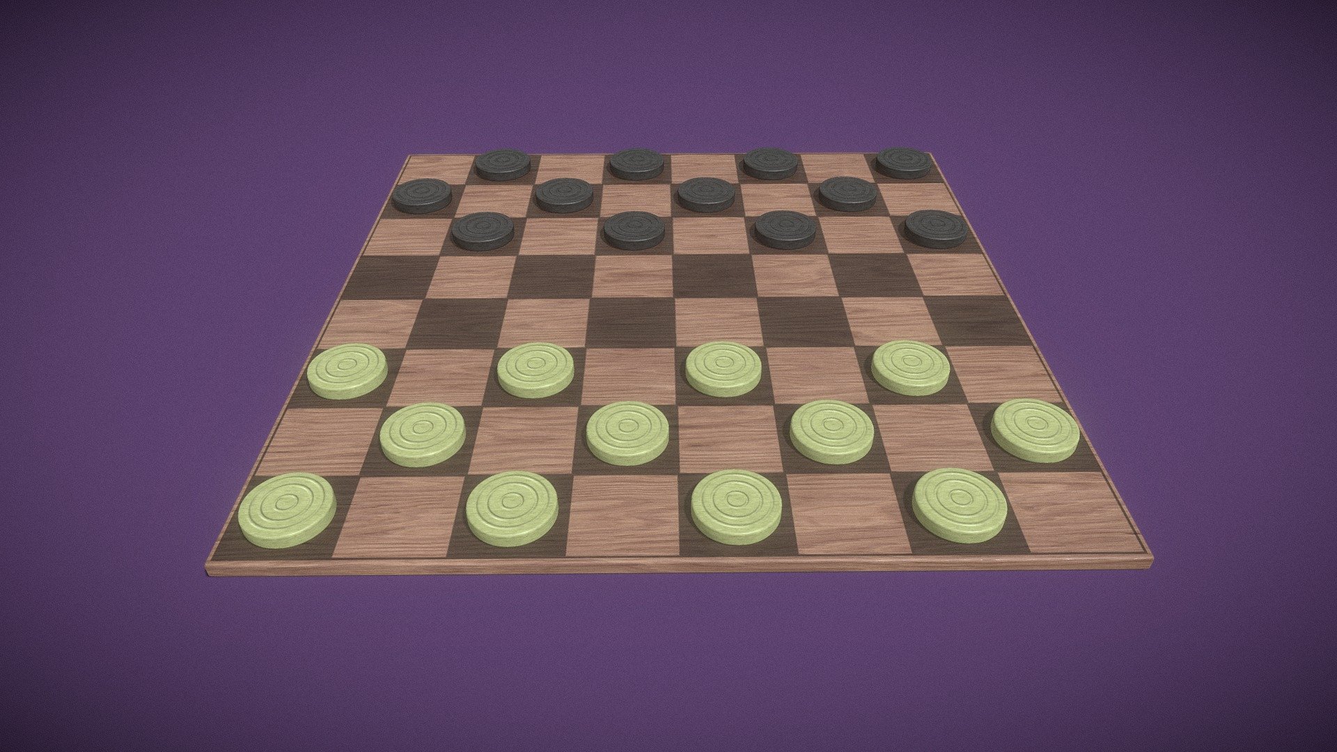 Checkers (Low-Poly) - Buy Royalty Free 3D model by Game Art Universe ...