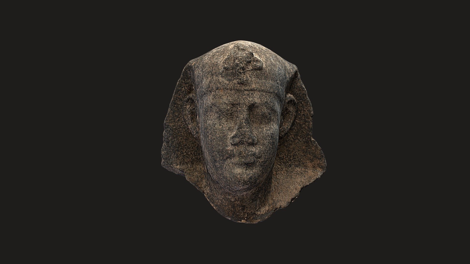 Head of a King with Nemus and Uraeus - 3D model by iuegypt [a56fcc8 ...