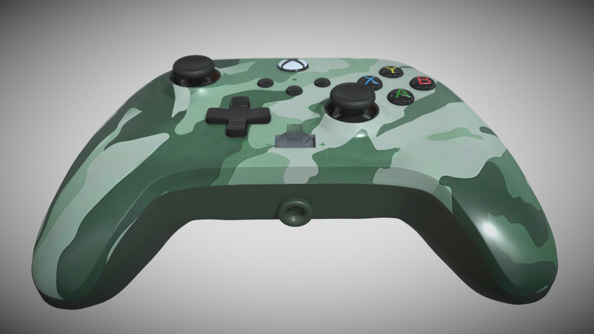 Camouflage Skin XBox Controller - 3D model by Black Or Grey ...