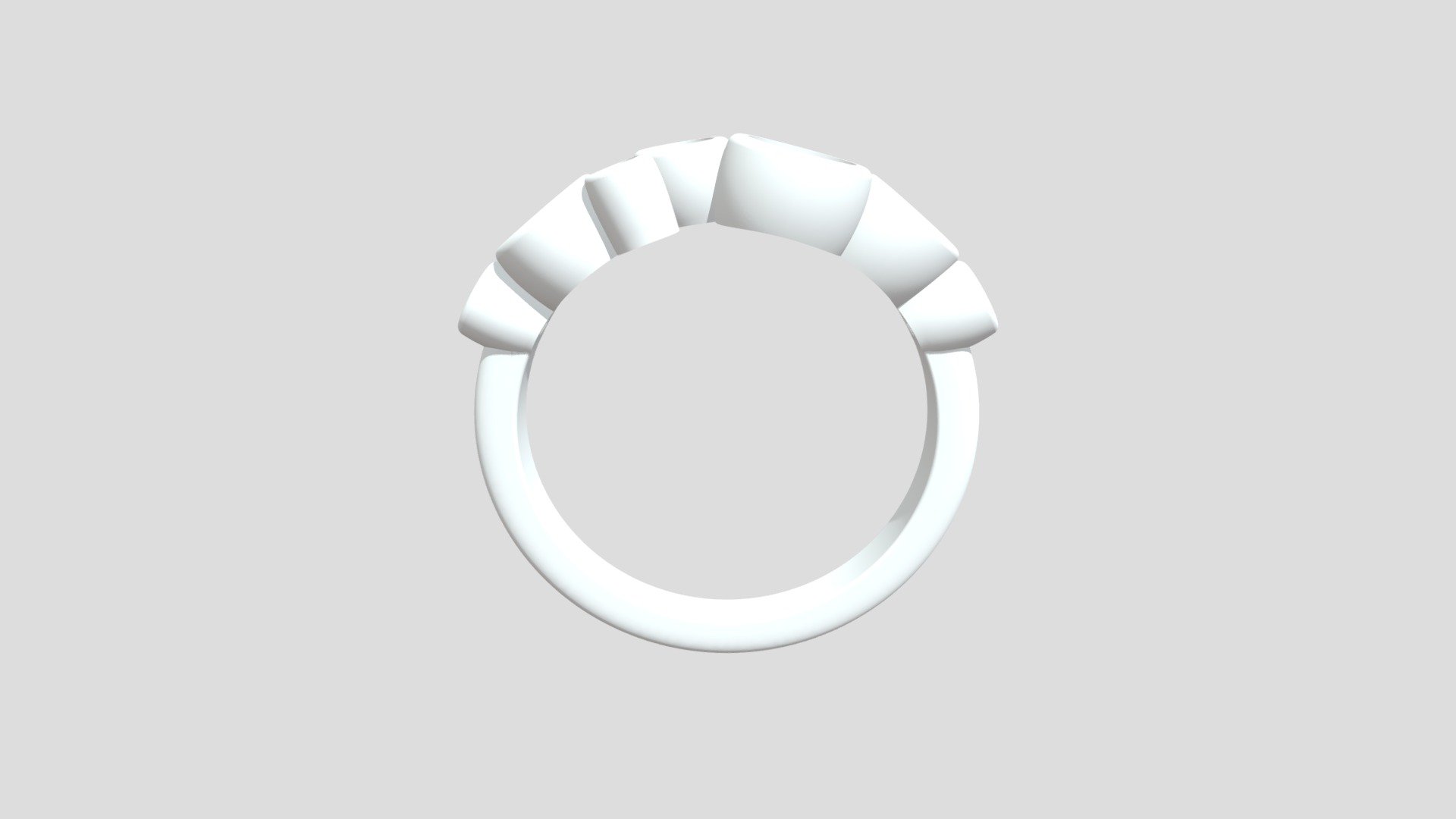 Bezel Set Offset Ring - 3D model by dolgins [a5769be] - Sketchfab