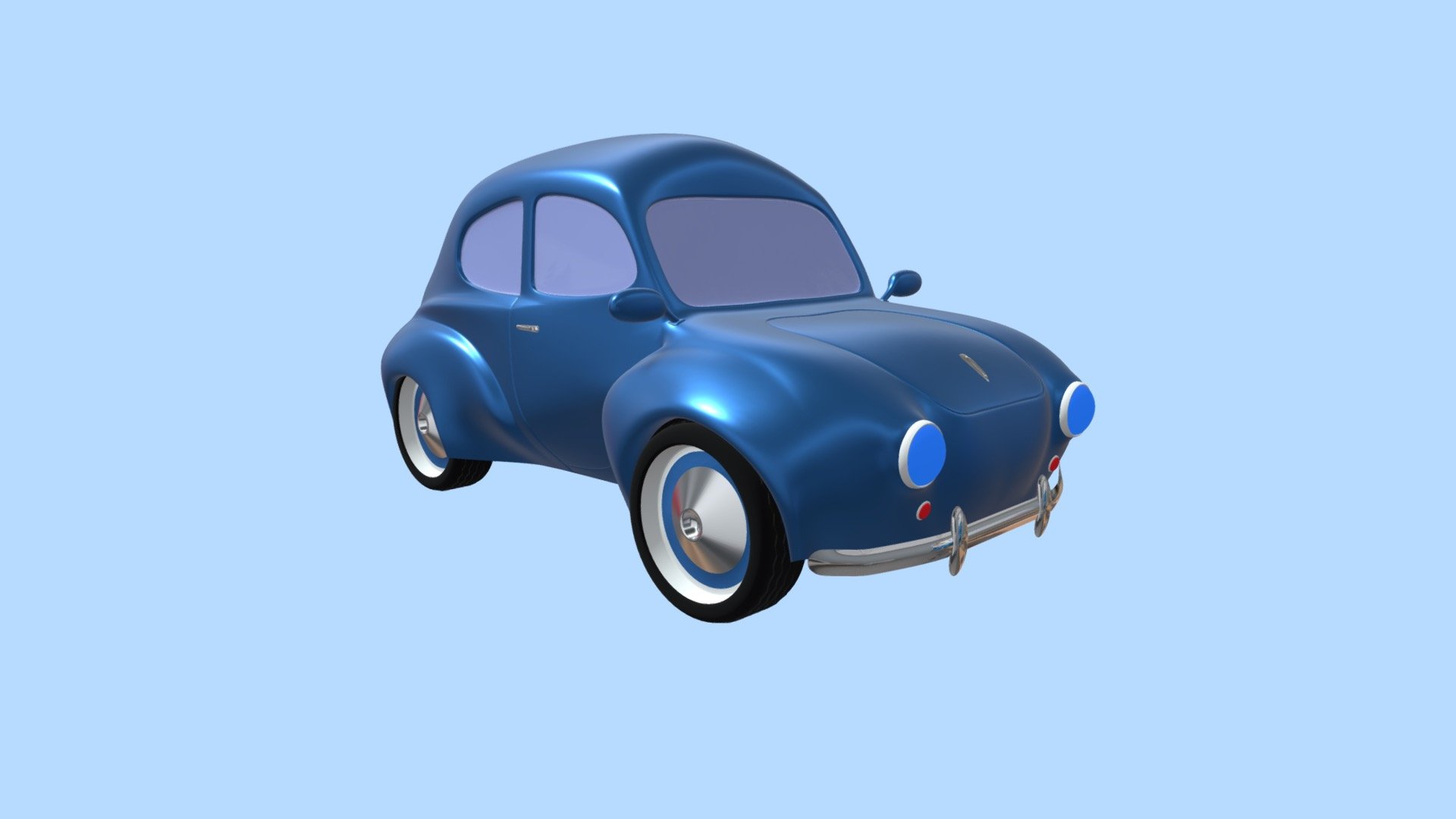Pixar Style Cartoon Car - Buy Royalty Free 3D model by walkermd ...