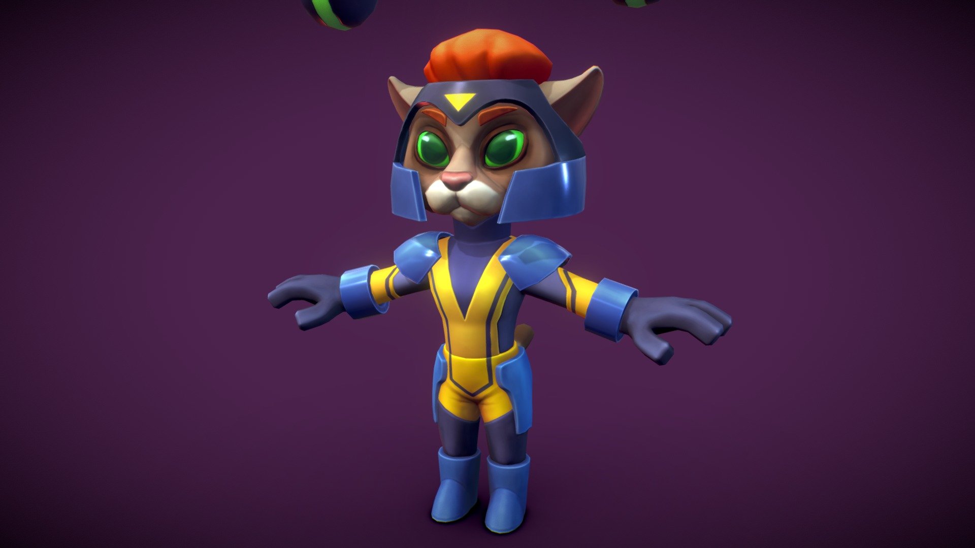Psy Cat 80s - Preview - 3D model by BitGem [a57a603] - Sketchfab