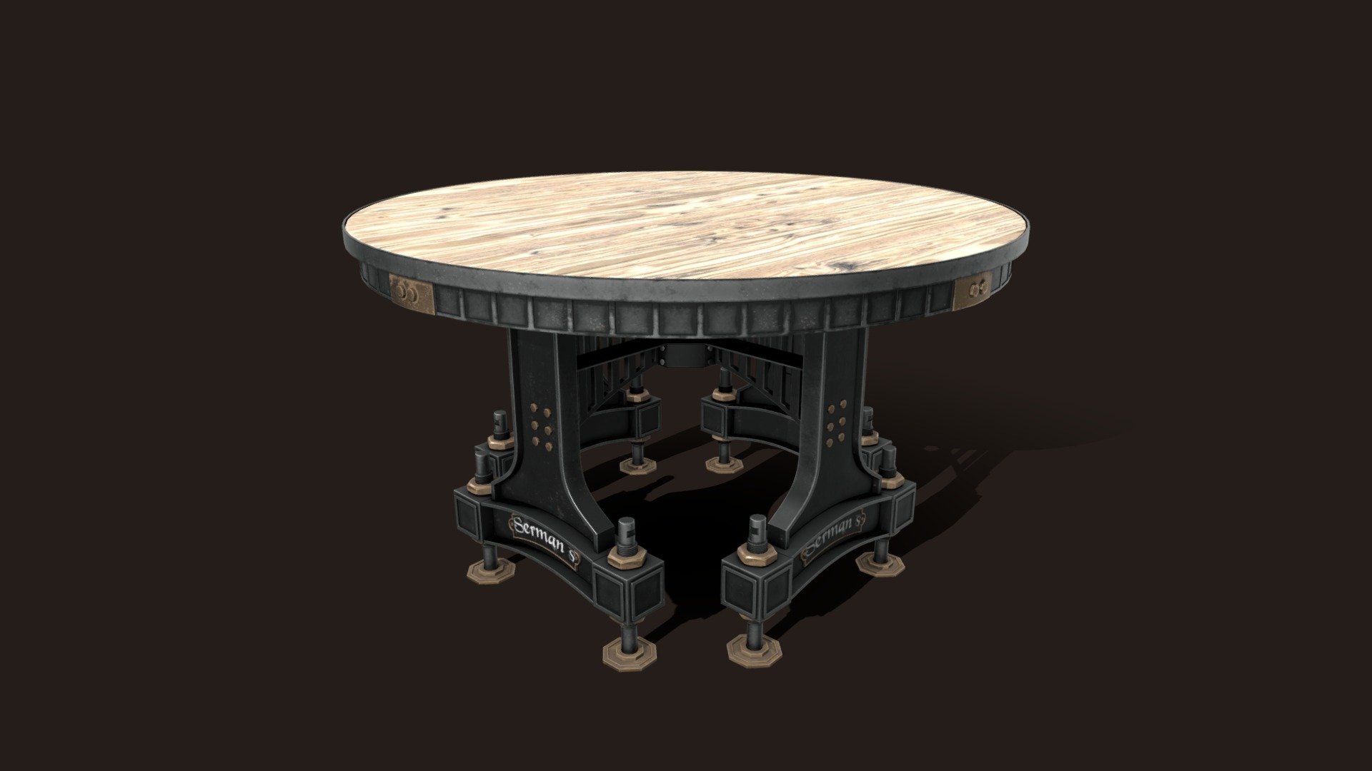 Steampunk table - Download Free 3D model by tecnoxarxajr [a582524 ...