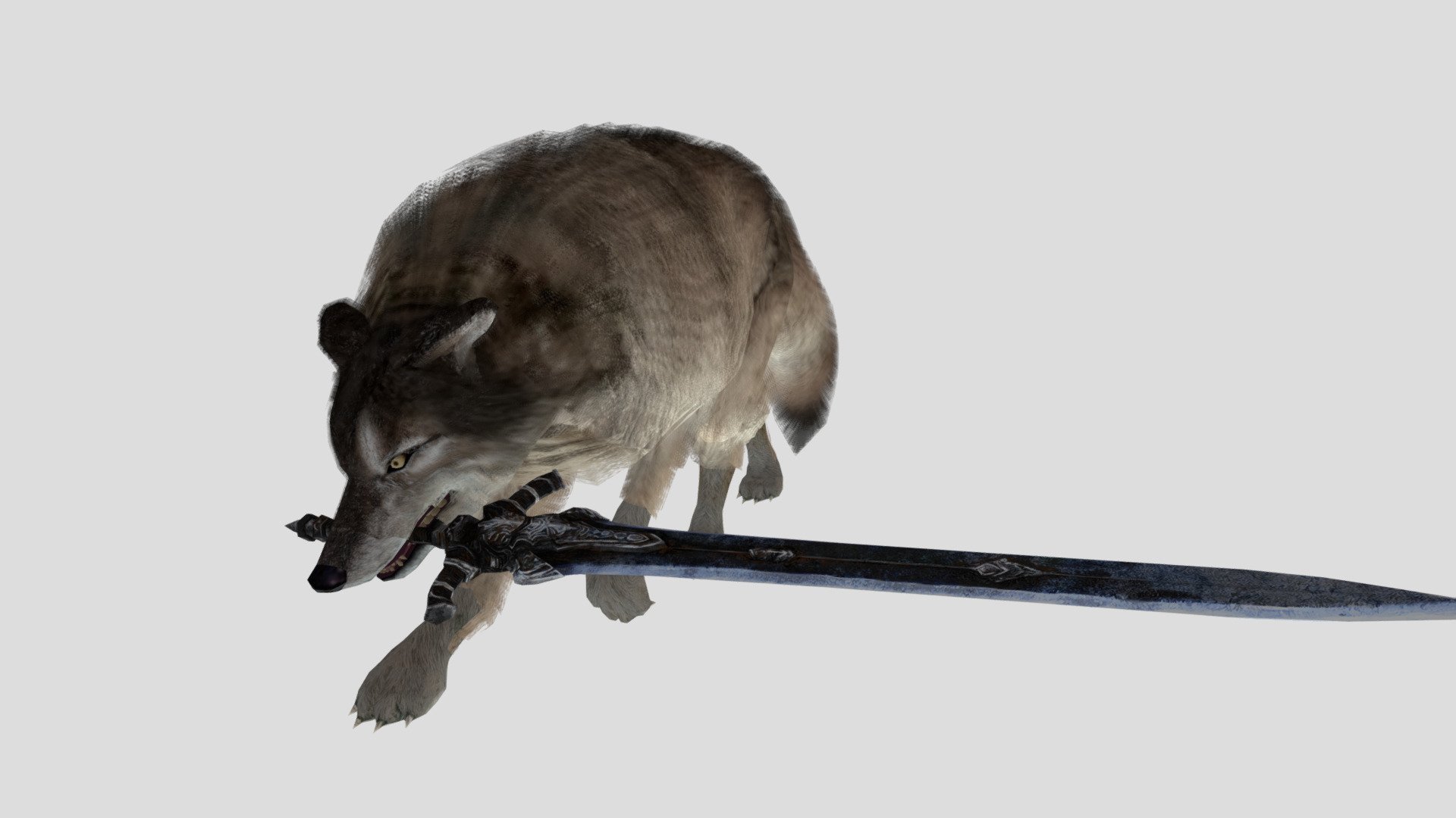 Great Grey Wolf Sif - Dark Souls Remastered - Download Free 3D model by ...