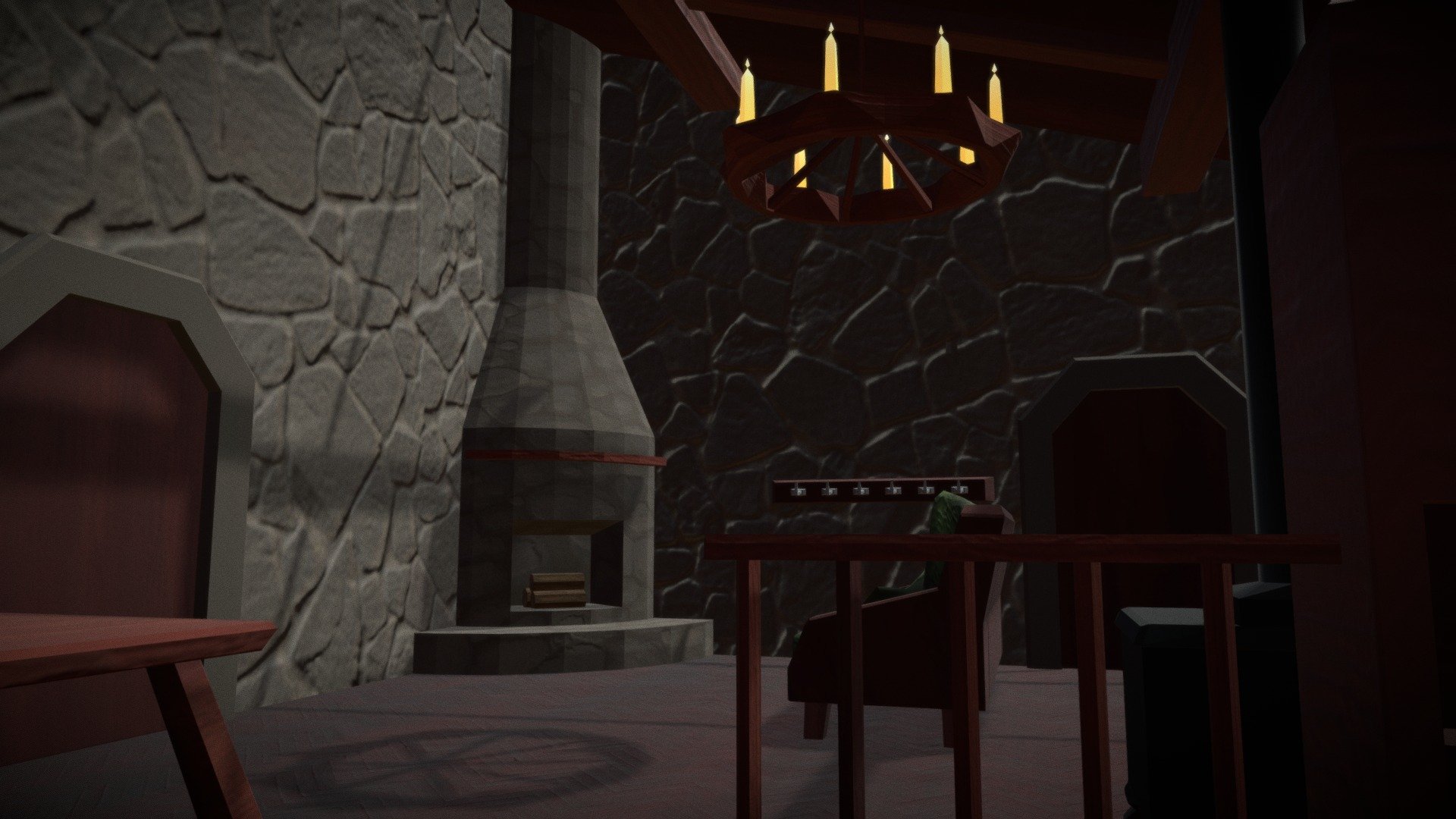 Spooky Cottage - 3D model by WoopDoop [a584a51] - Sketchfab