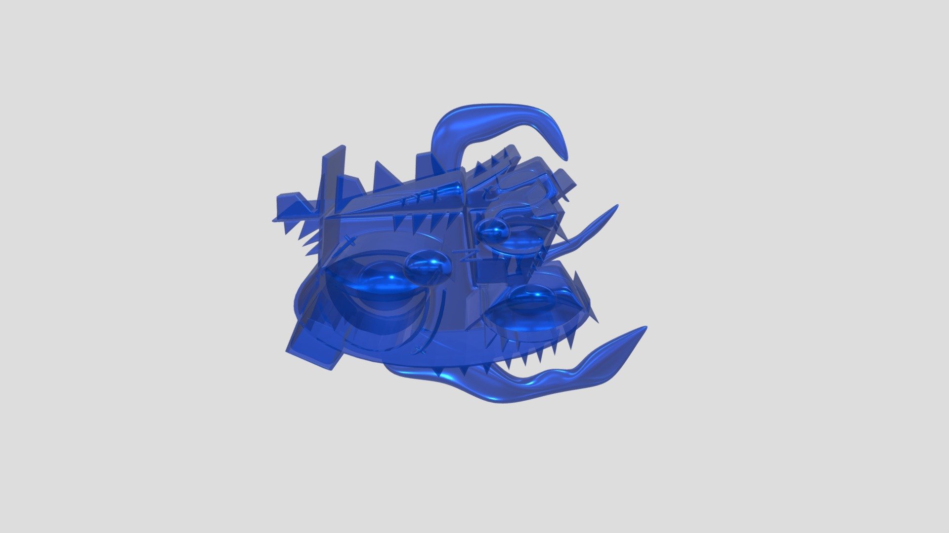 Glass Lulu Ink Blue - Download Free 3D model by vibrantzone3 [a588a5b ...