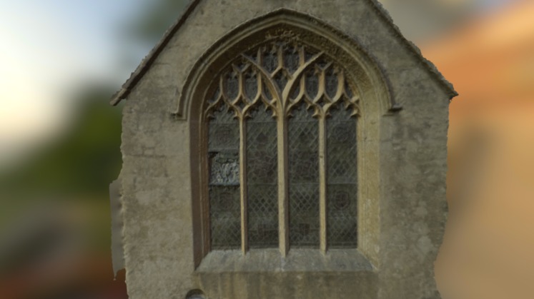 North Cerney Church - Window - 3D model by badeshi [a5896a5] - Sketchfab