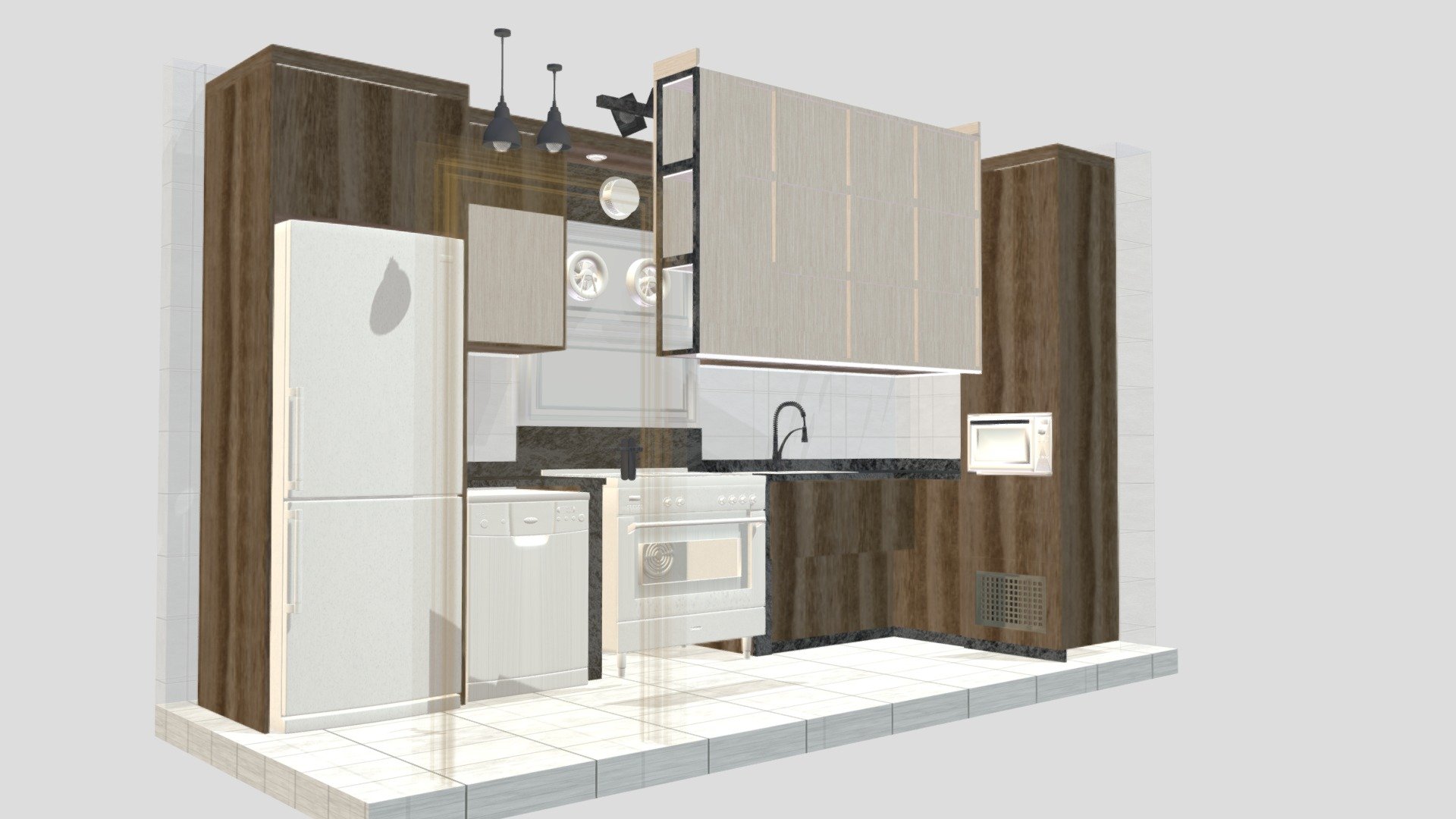 Sarah's Kitchen v.2 - 3D model by mhmd.okda [a58b217] - Sketchfab