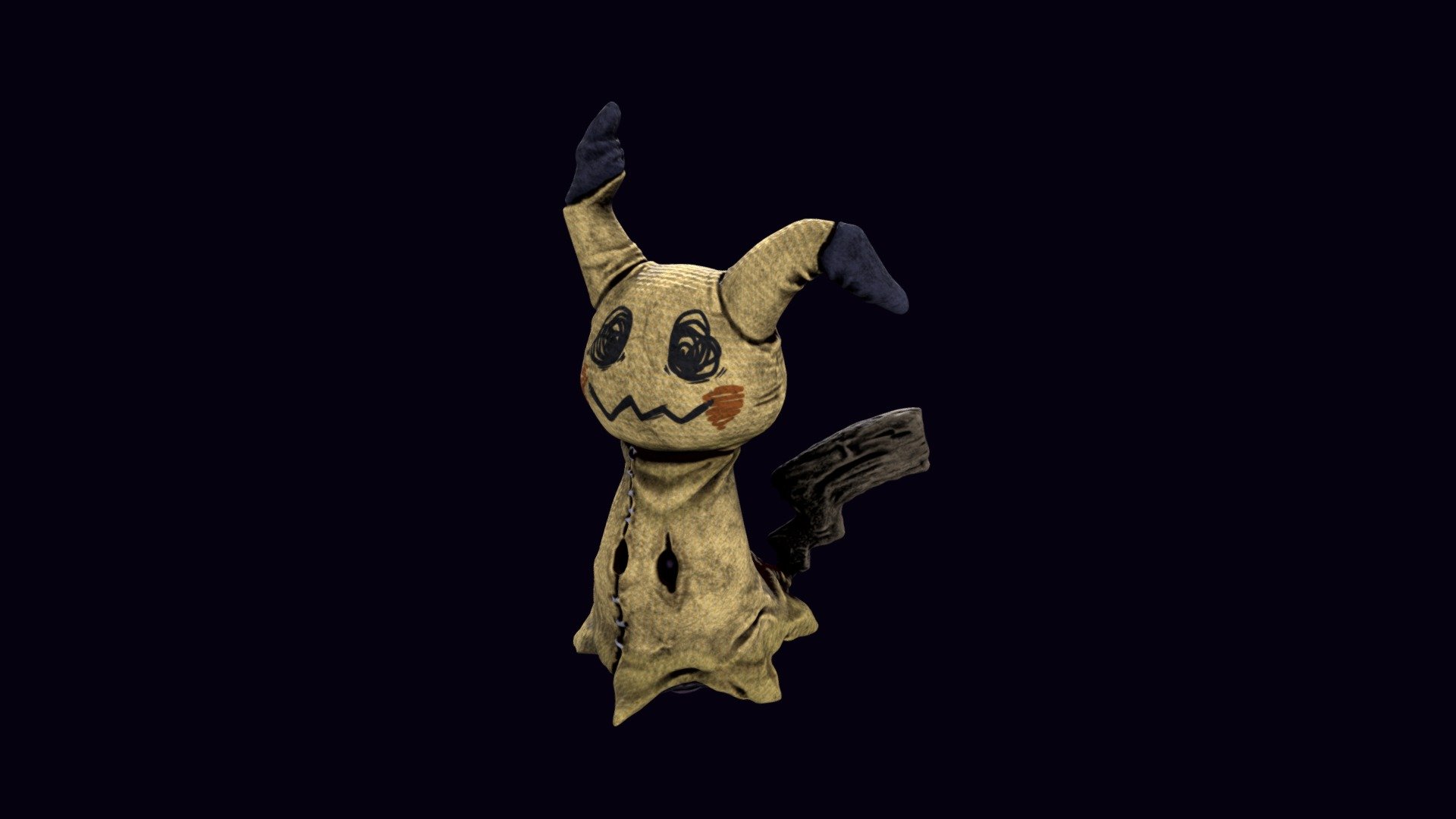 Mimikyu - Download Free 3D model by GregoriusJK [a58e47f] - Sketchfab