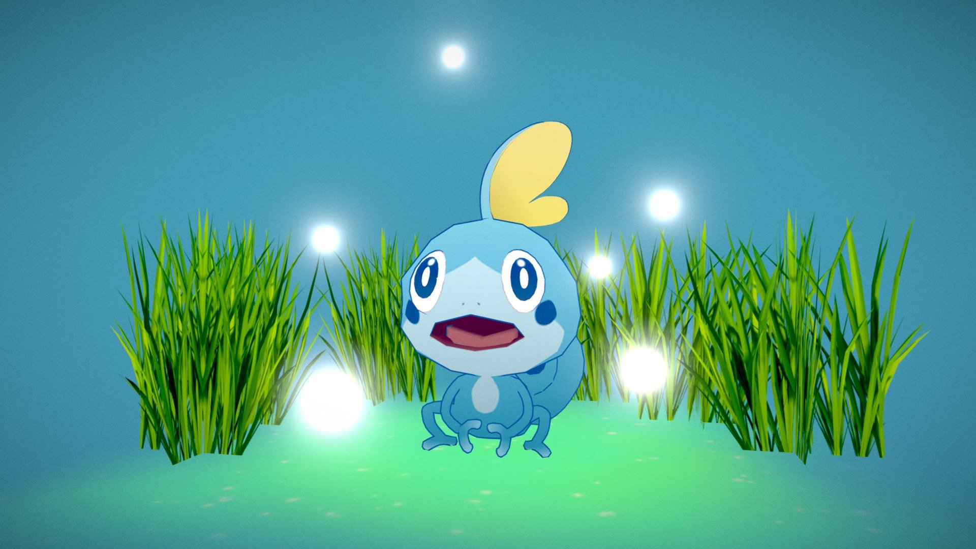 Little Sobble - Pokemon - 3D model by Tamara Orlova (@tjorlova ...