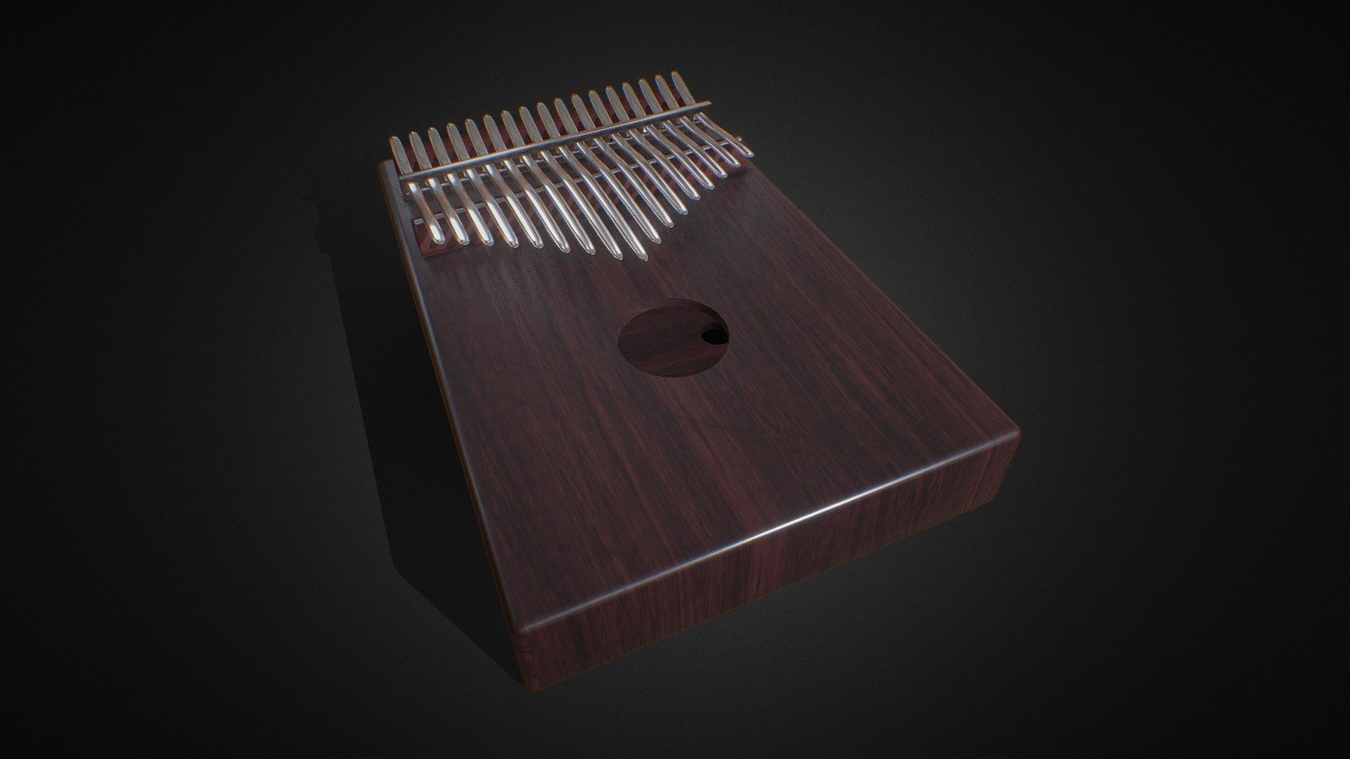 Kalimba out of mahogany wood - Buy Royalty Free 3D model by Ryl0Xx ...