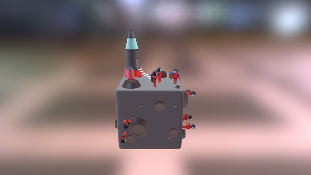 The Cube Moon - 3D model by JoQu [a590186] - Sketchfab