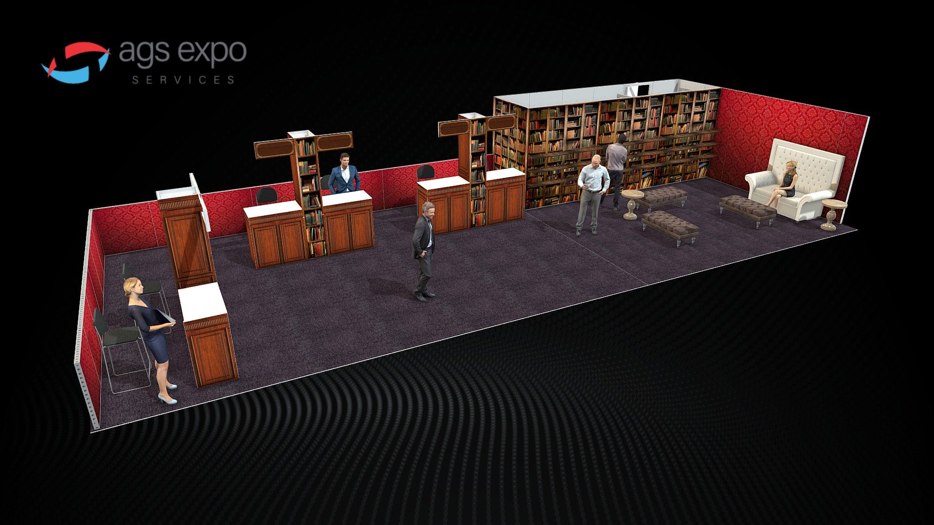 DSCOOP 2023 - Library/Lecture Room v2 - 3D model by AGS Expo Services ...