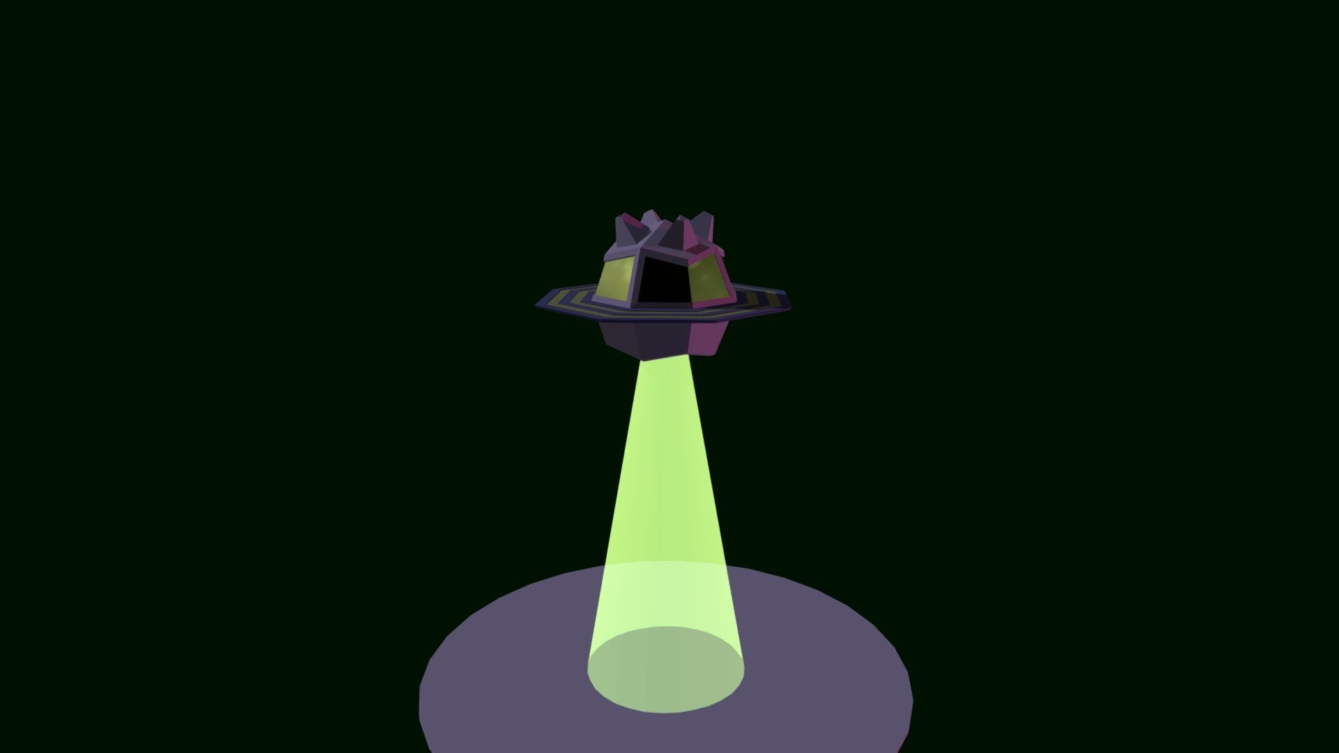 Simple UFO (Low-Poly) - Download Free 3D model by Fernando (@AlcGames ...