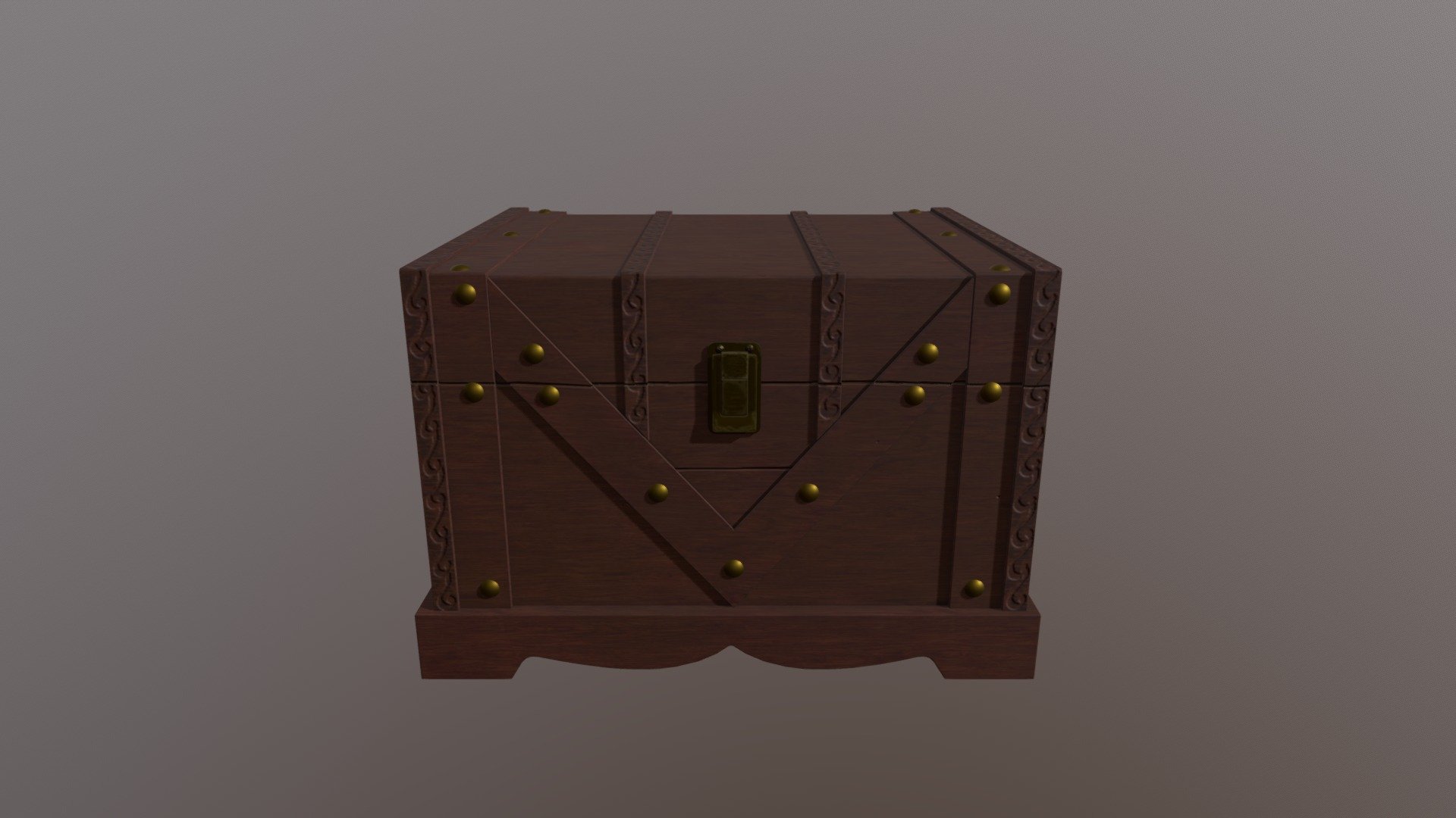 Wooden Trunk - 3D model by Ana Garcia Gonzalez (@agarciagonzalez ...